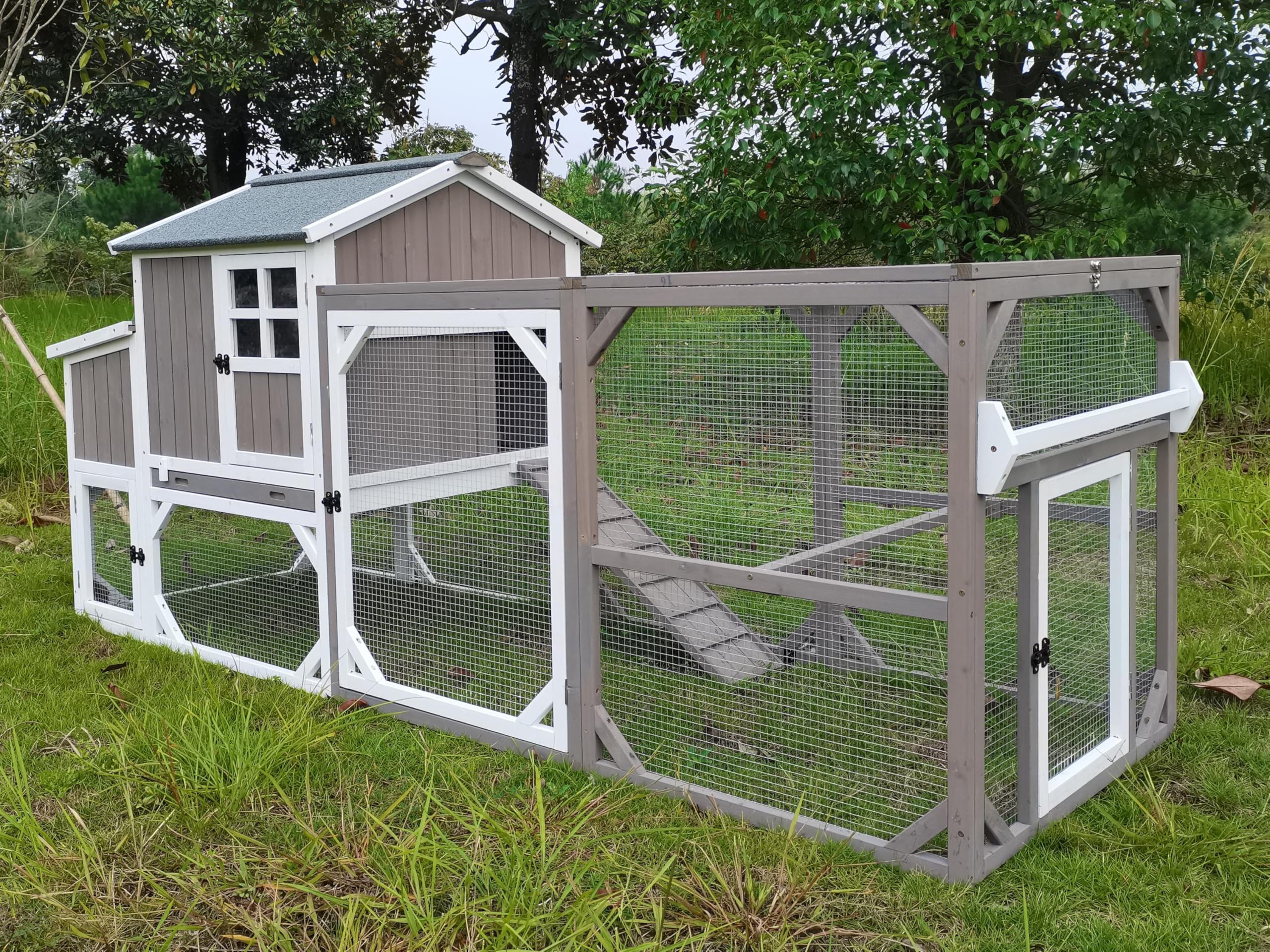 Amazon.com: Aivituvin Chicken Coop 75.7" Extra Large Chicken House with ...