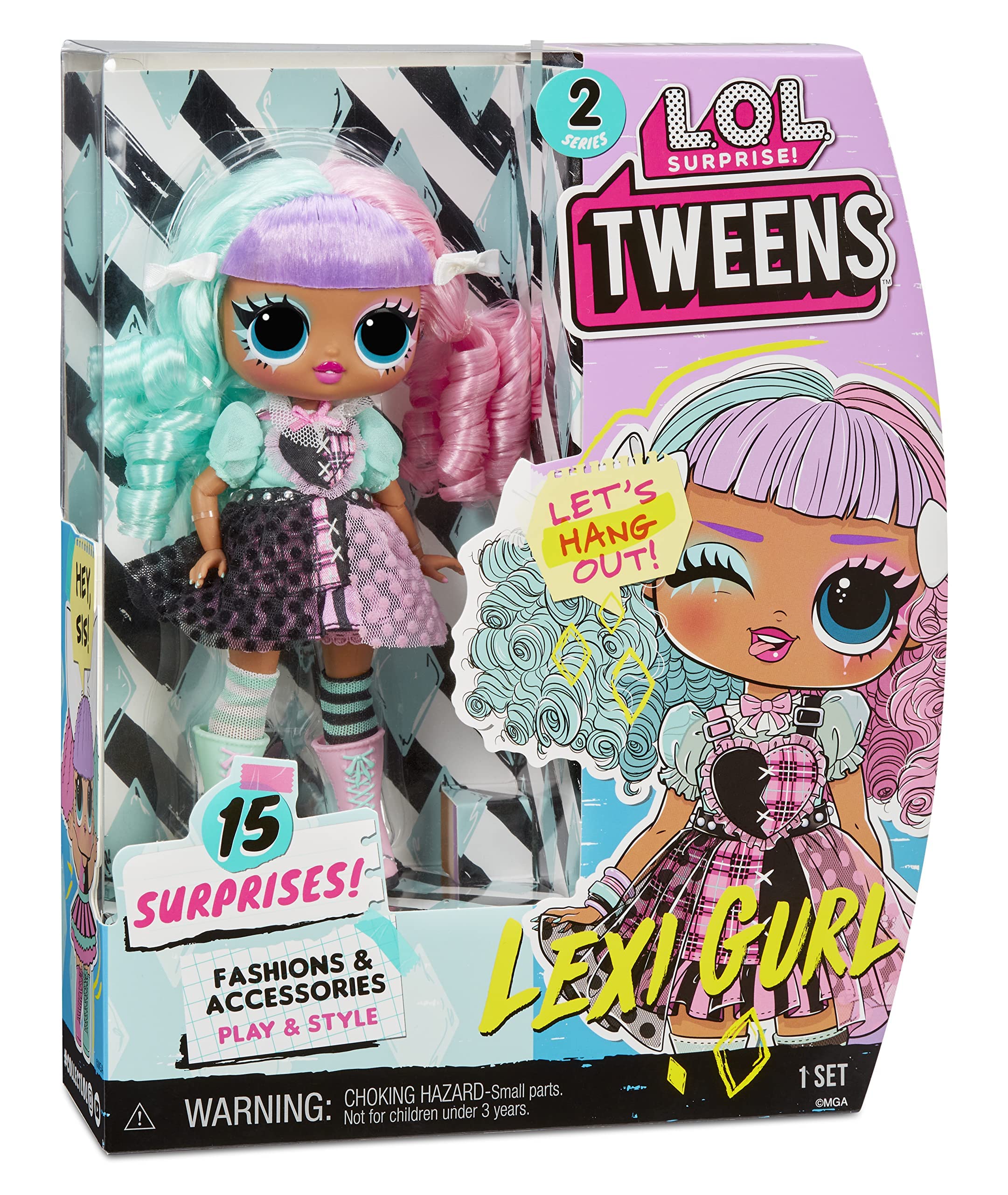 LOL Surprise Tweens Series 2 Fashion Doll Lexi Gurl with 15 Surprises ...