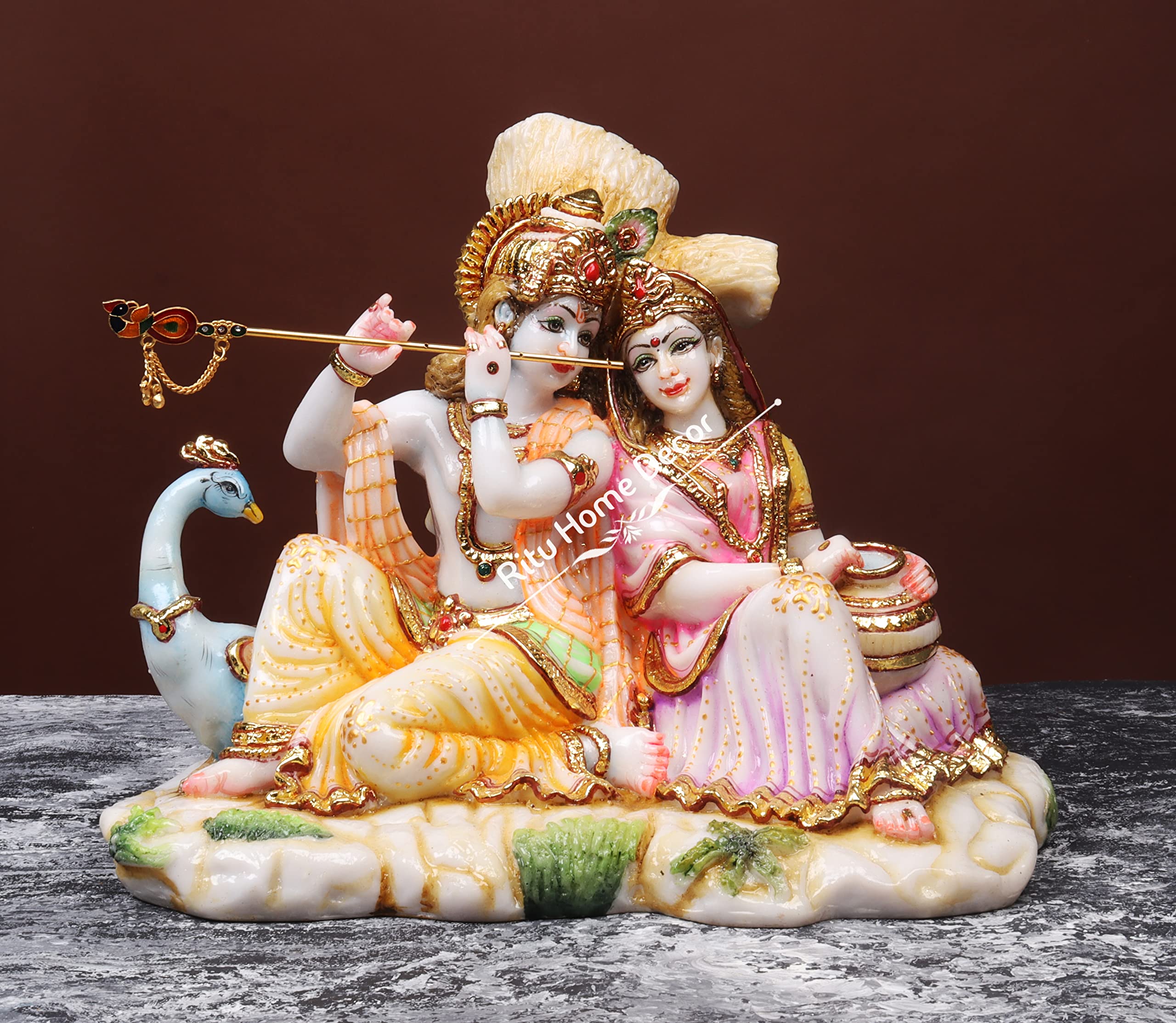 Radha Krishna Statue - Big Size Radha Kishan Figurine - Large Radha ...
