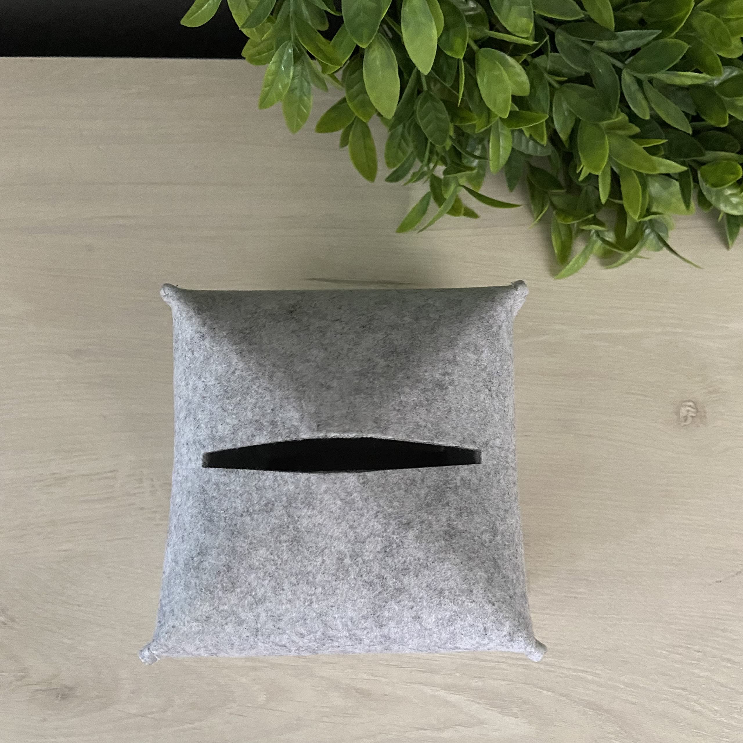 Tissue Box Cover Rectangle Gray Felt Tissue Box Cover - Minimalist ...