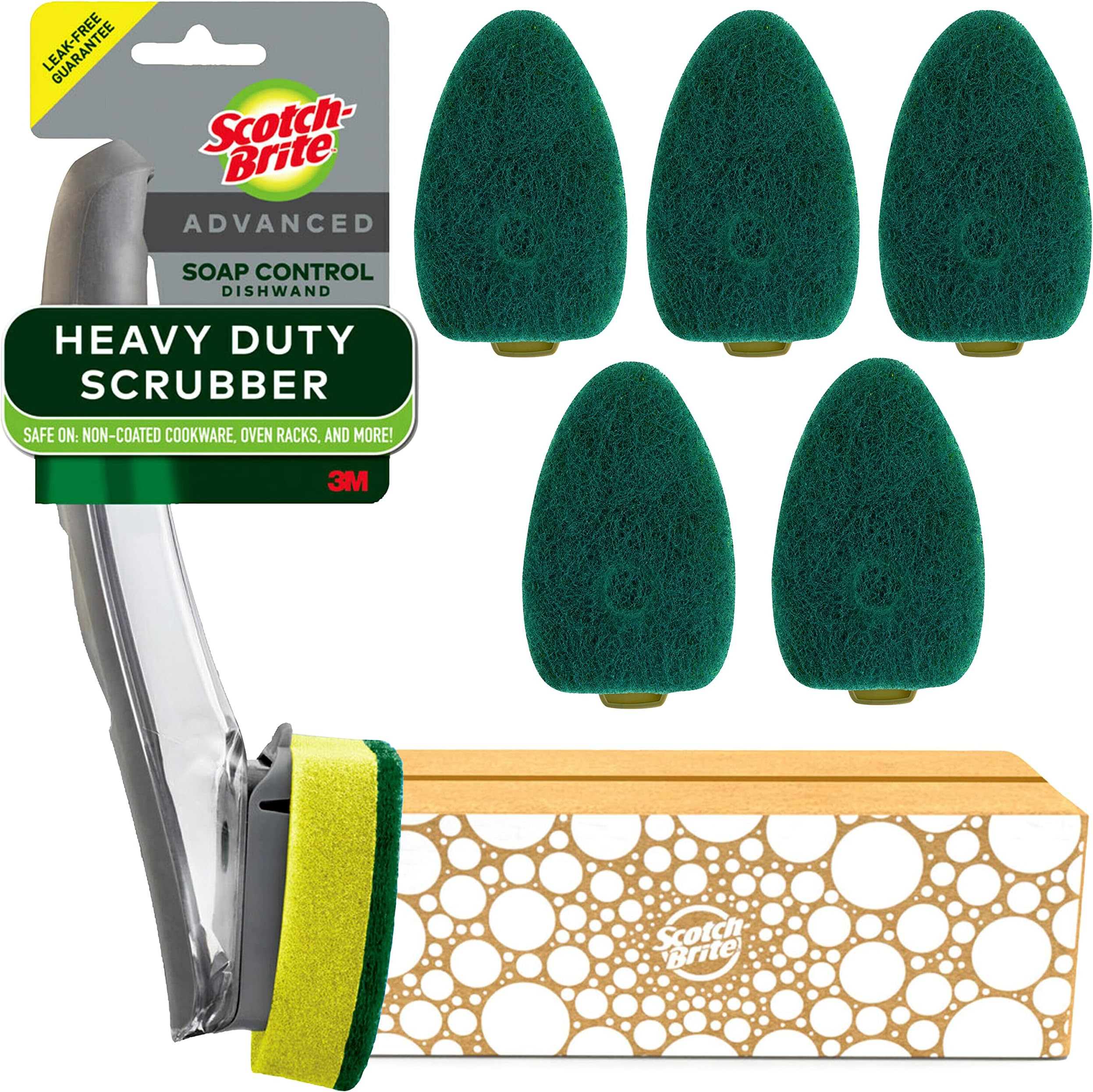 Amazon.com: Scotch-Brite (2 Dishwands and 6 Refill Replacement Heads ...