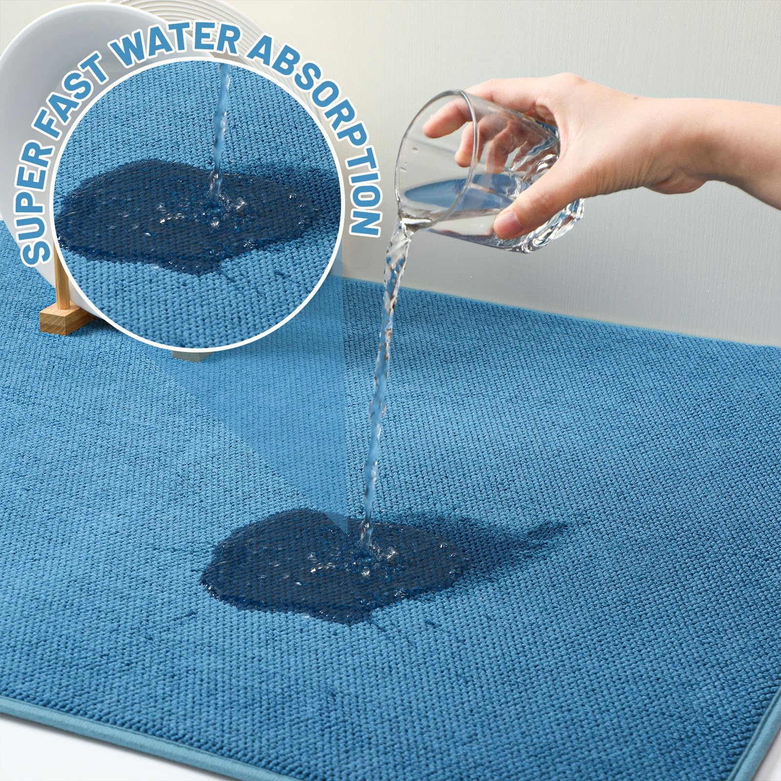 Snapklik.com : Hushee 2 Pack Extra Large Dish Drying Mat Microfiber ...