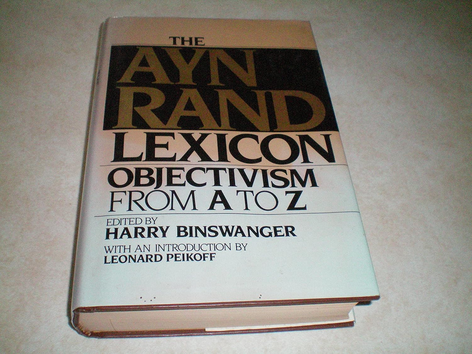 The Ayn Rand Lexicon by Rand, Ayn (1986) Hardcover: Rand, Ayn ...
