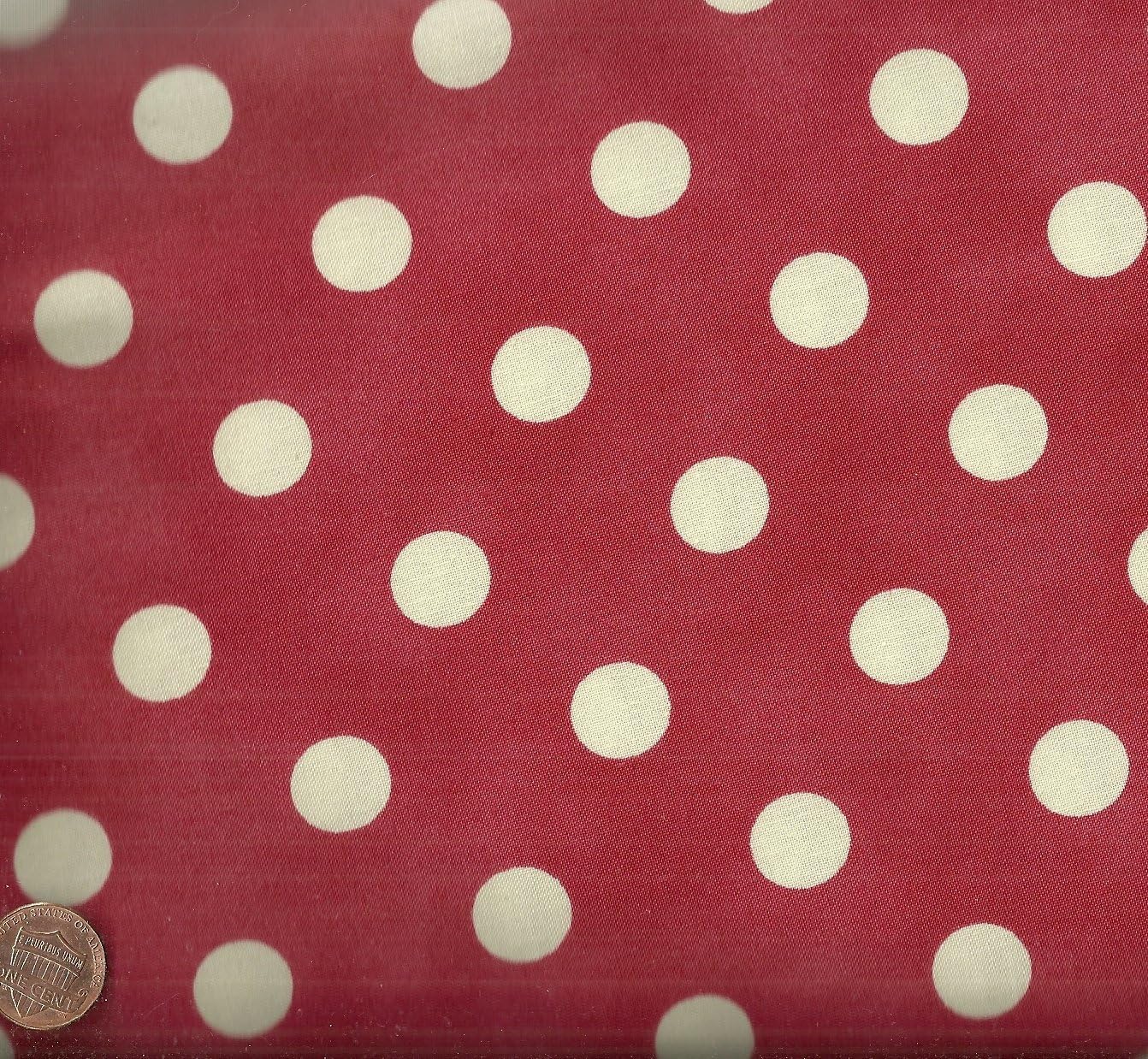 Amazon.com: Dottie red dot sheeting 54 inches wide from Moda Home