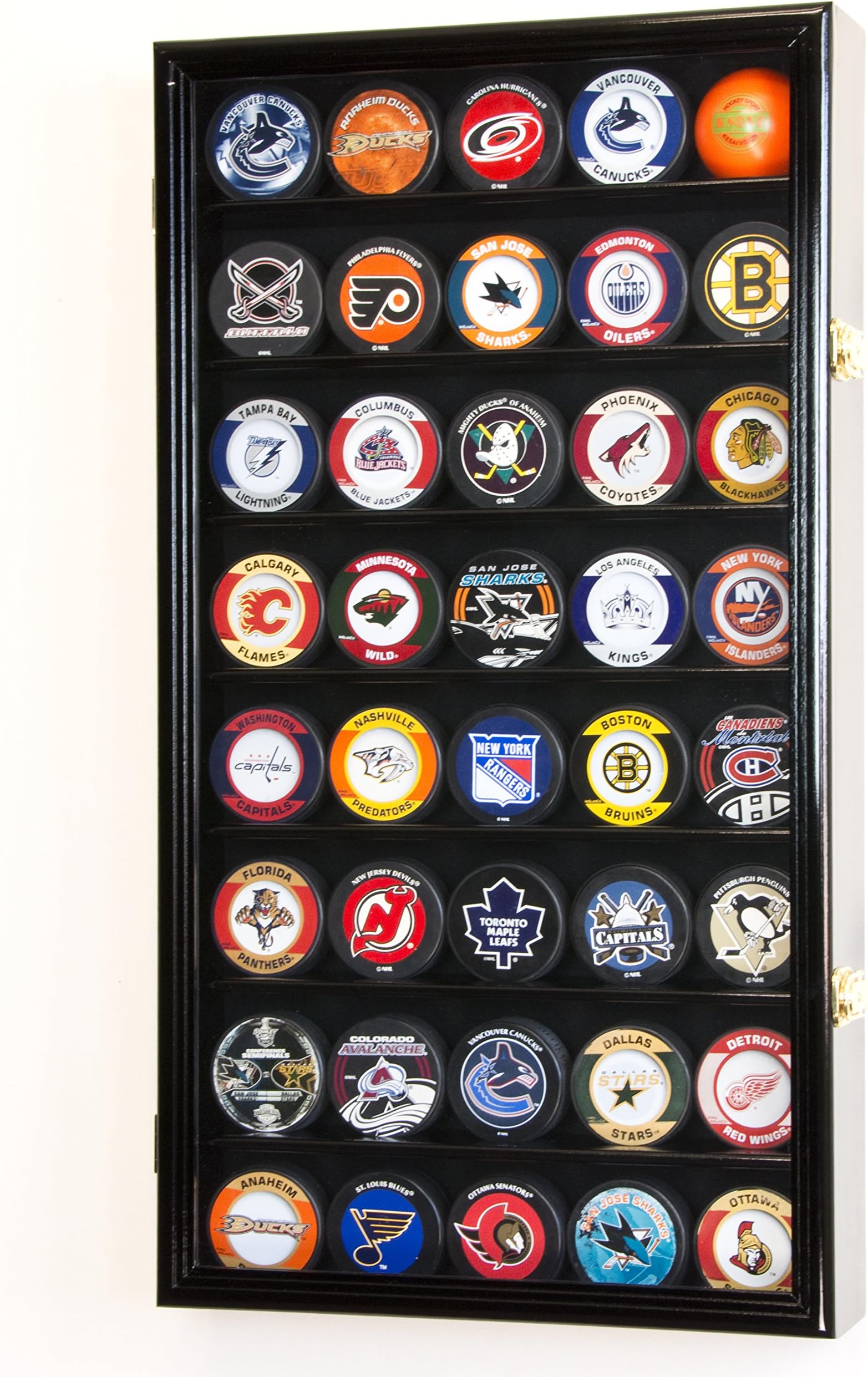 Amazon.com: 2 Pcs Hockey Puck Display Case Wall Mount Acrylic Clear ...