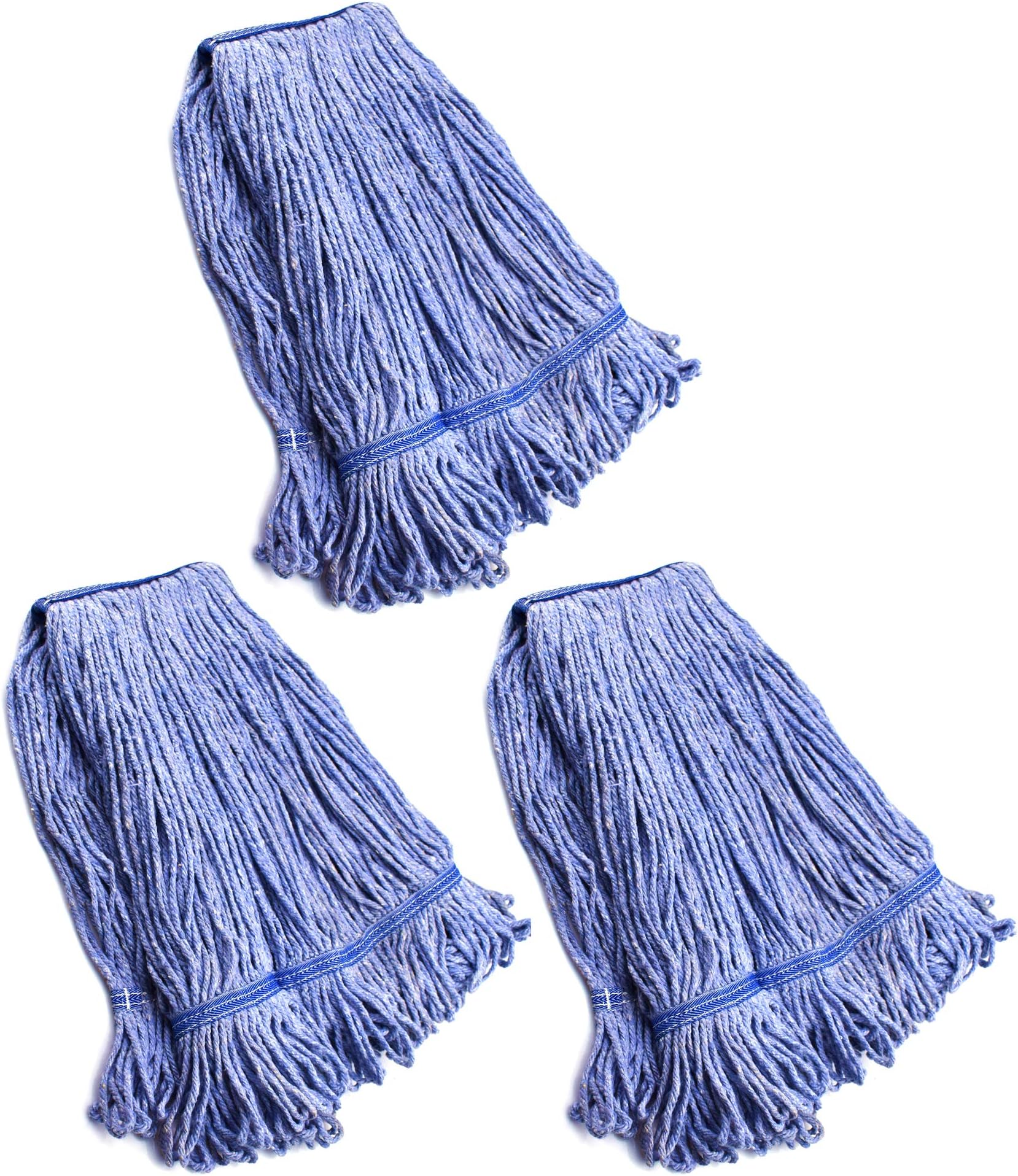 Amazon.com: 20oz General Cleaning Mop Head Replacement - 4 Pack - Heavy ...