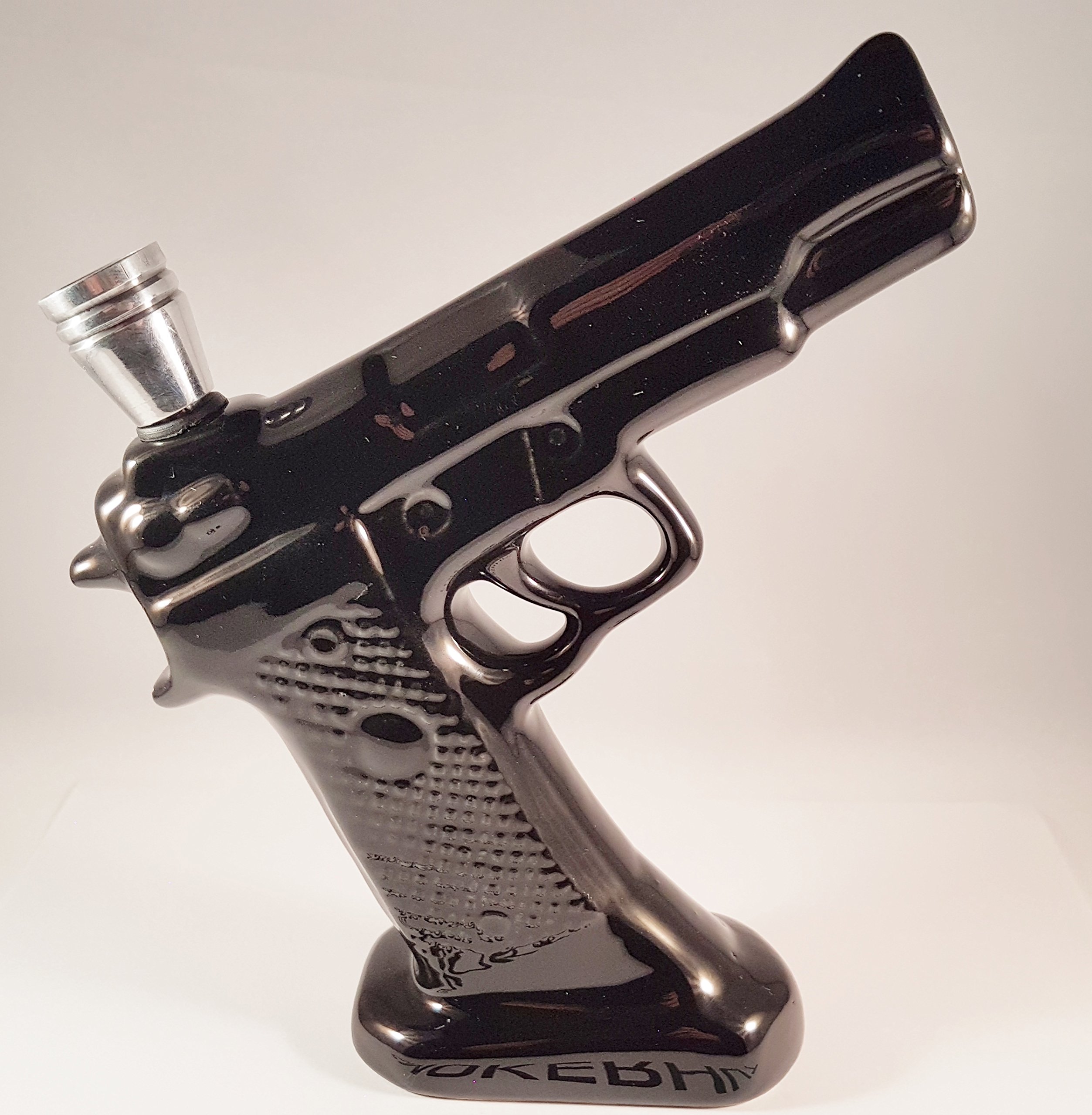 Gun Bongs Silicone Hookah, 11.2" Big Detachable Submachine Gun Design