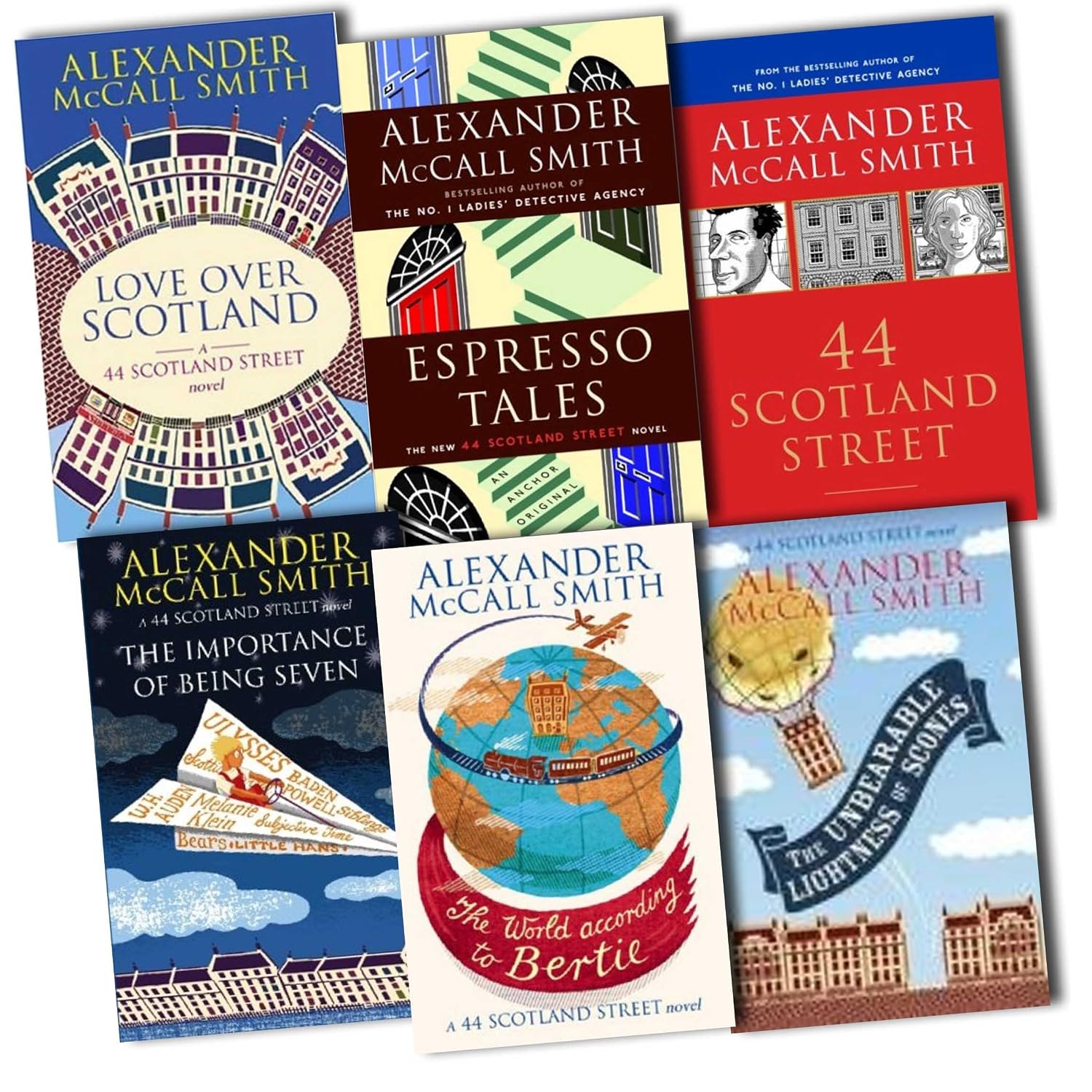 Alexander Mccall Smith 44 Scotland Street 6 Books Collection Pack Set ...