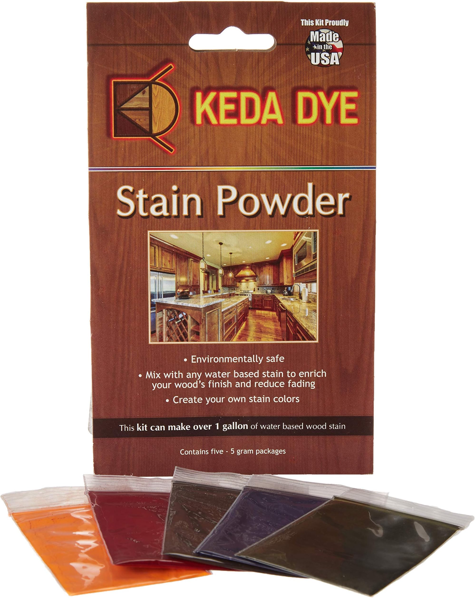 Wood Dye - Aniline Dye 5 Color Kit - Wood Stain Powder - Household Wood ...