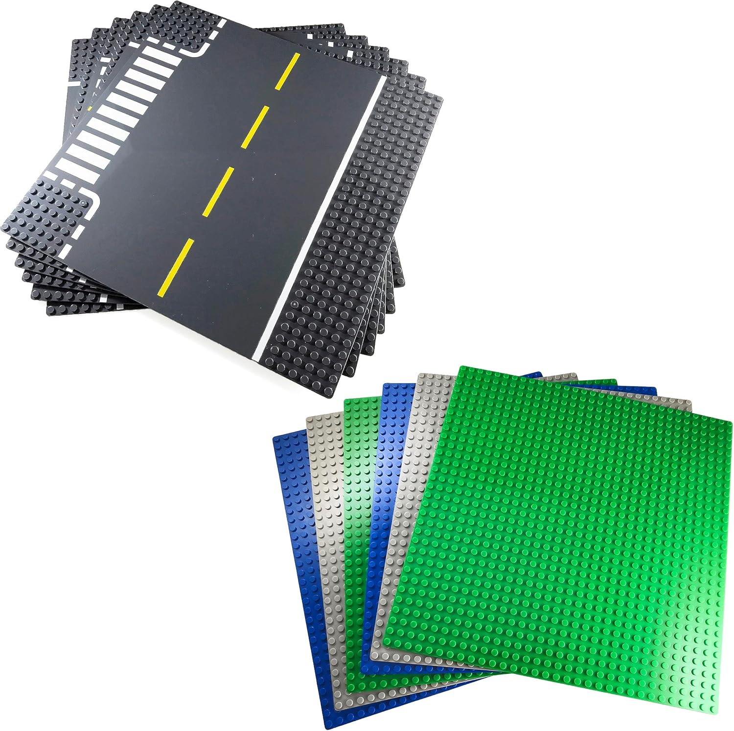 Amazon.com: Building Blocks Base Plates Compatible with All Major ...