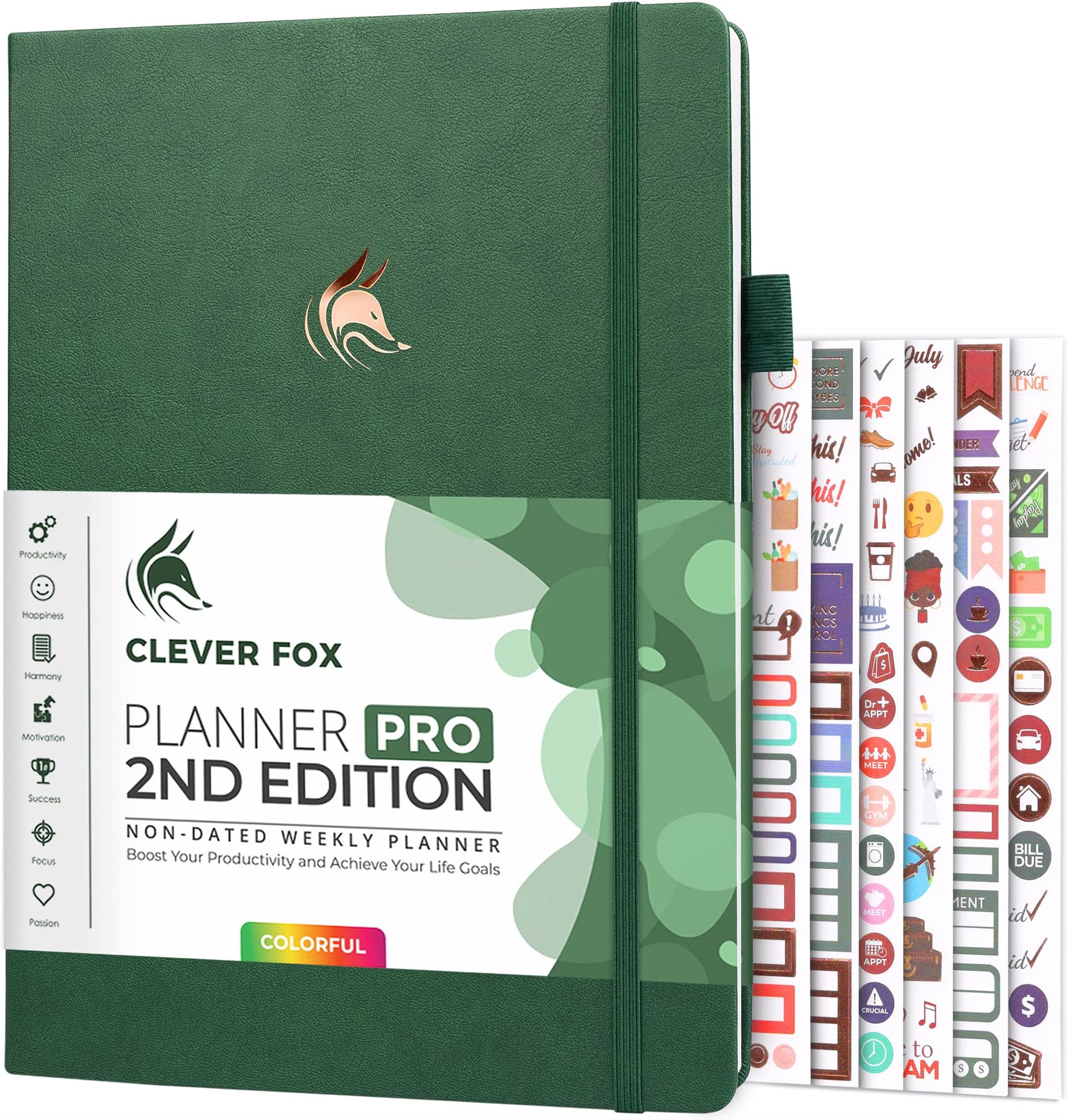 Amazon.com : Nekmit Undated Weekly Planner Spiral Bound, 3-Tier 12 ...