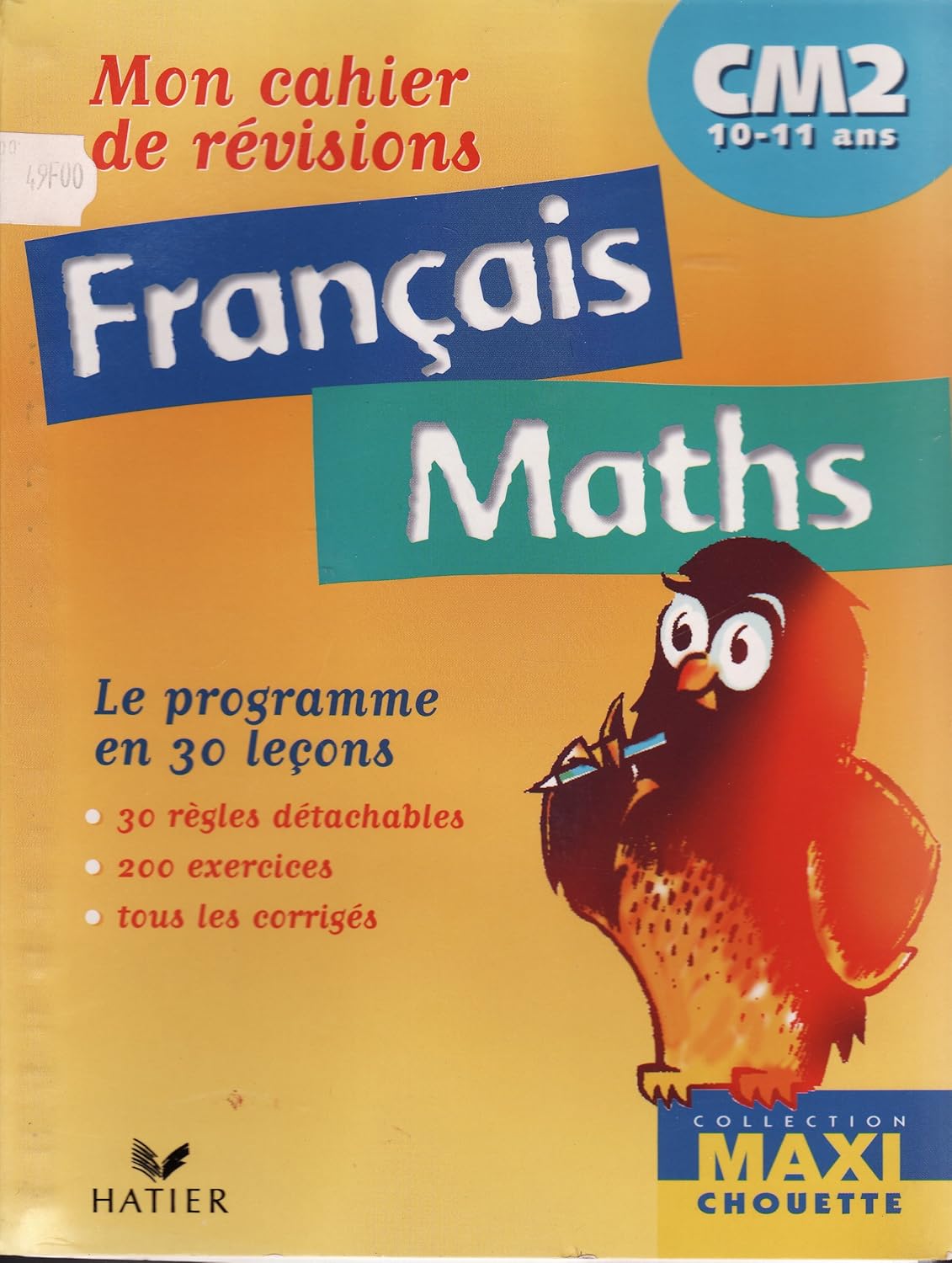 Amazon.com: Mon cahier de revisions (Francais-Maths, CM2, 10-11 ans ...
