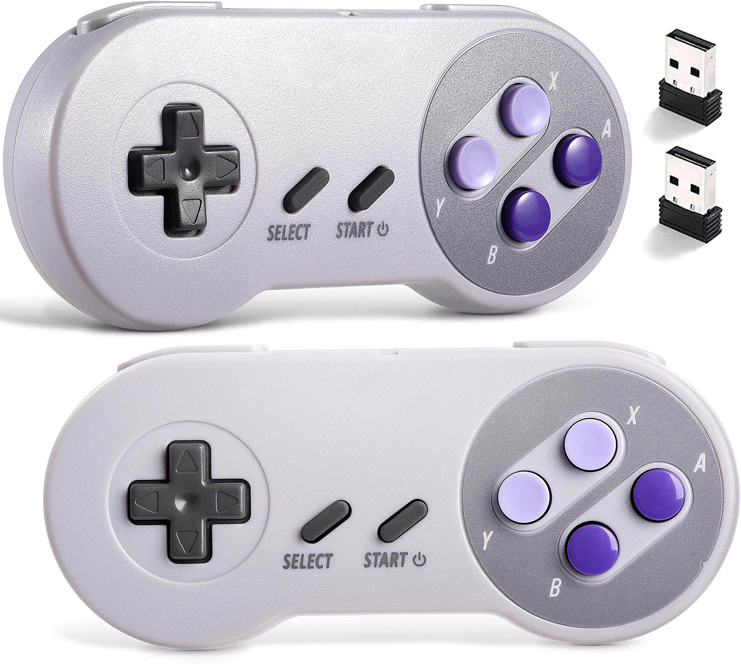 suily 2.4 G Wireless Controller für Classic SNES NES, wiederaufladbare ...