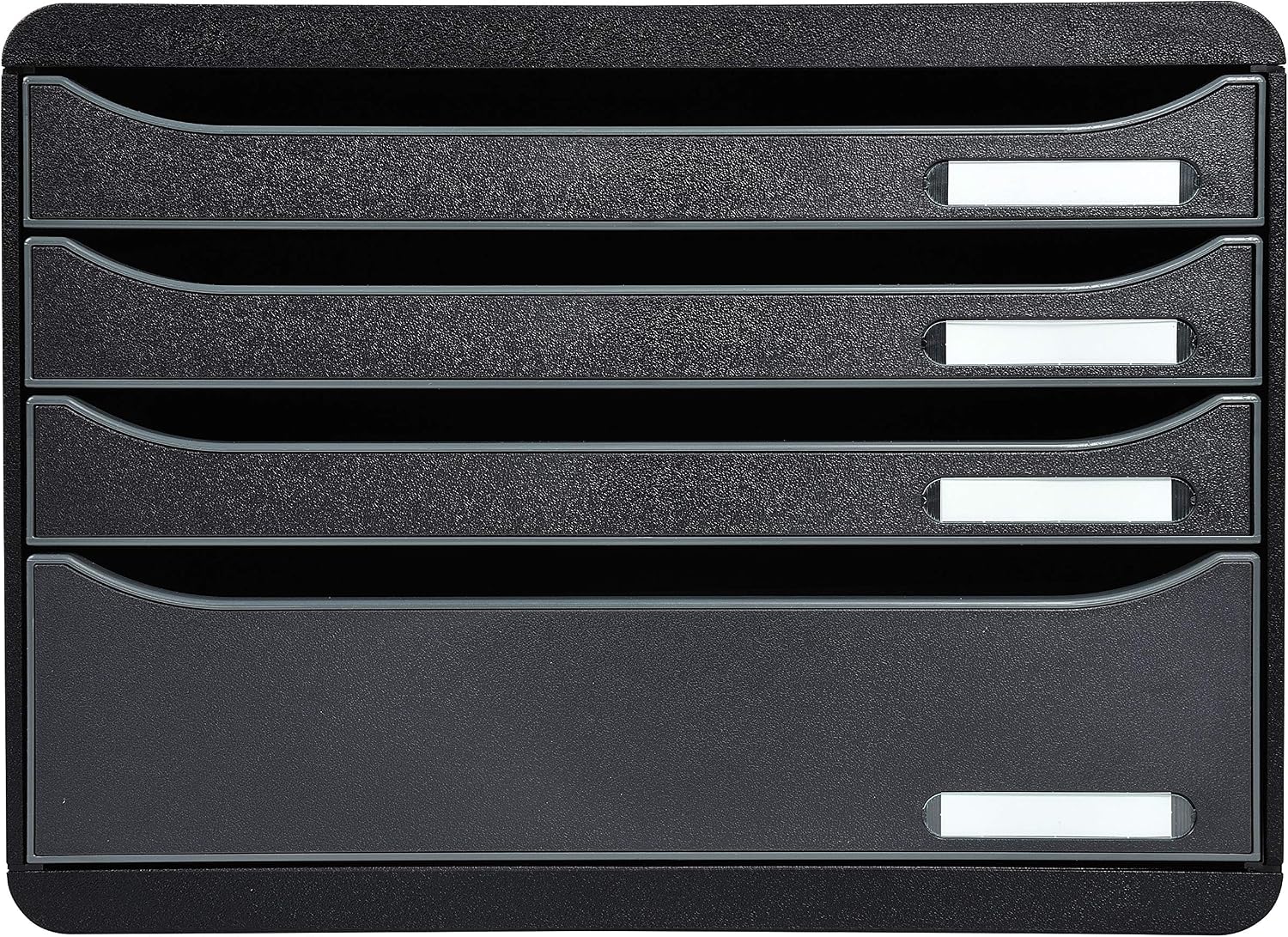 Exacompta 315714D Ablagebox EcoBlack Querformat mit 4 Schubladen für ...