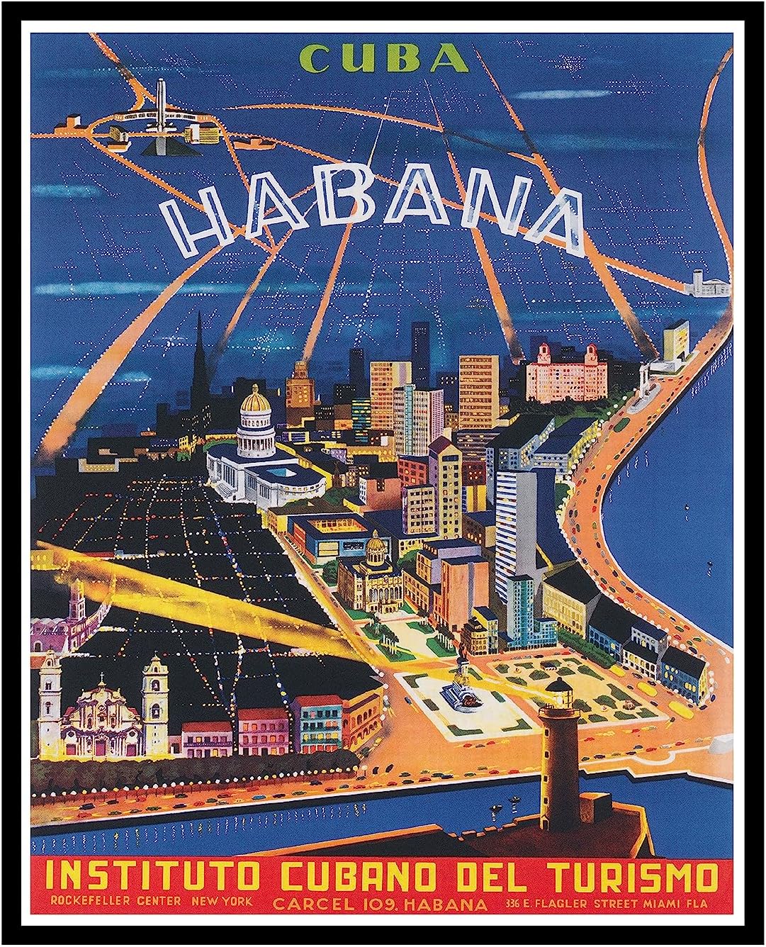 Amazon.com: Poster Master Vintage Travel Poster - Havana Print - Cuba ...