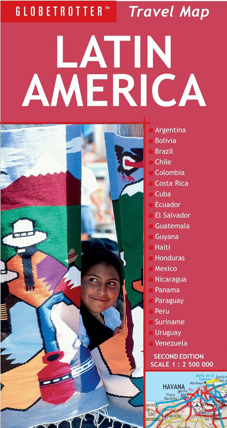 Latin America Travel Map (Globetrotter Travel Map): Globetrotter ...