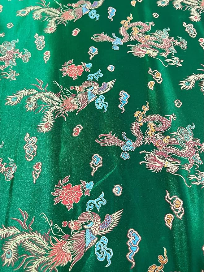 Amazon.com: Sedona Designz Chinese Dragon Brocade Fabric by The Yard ...