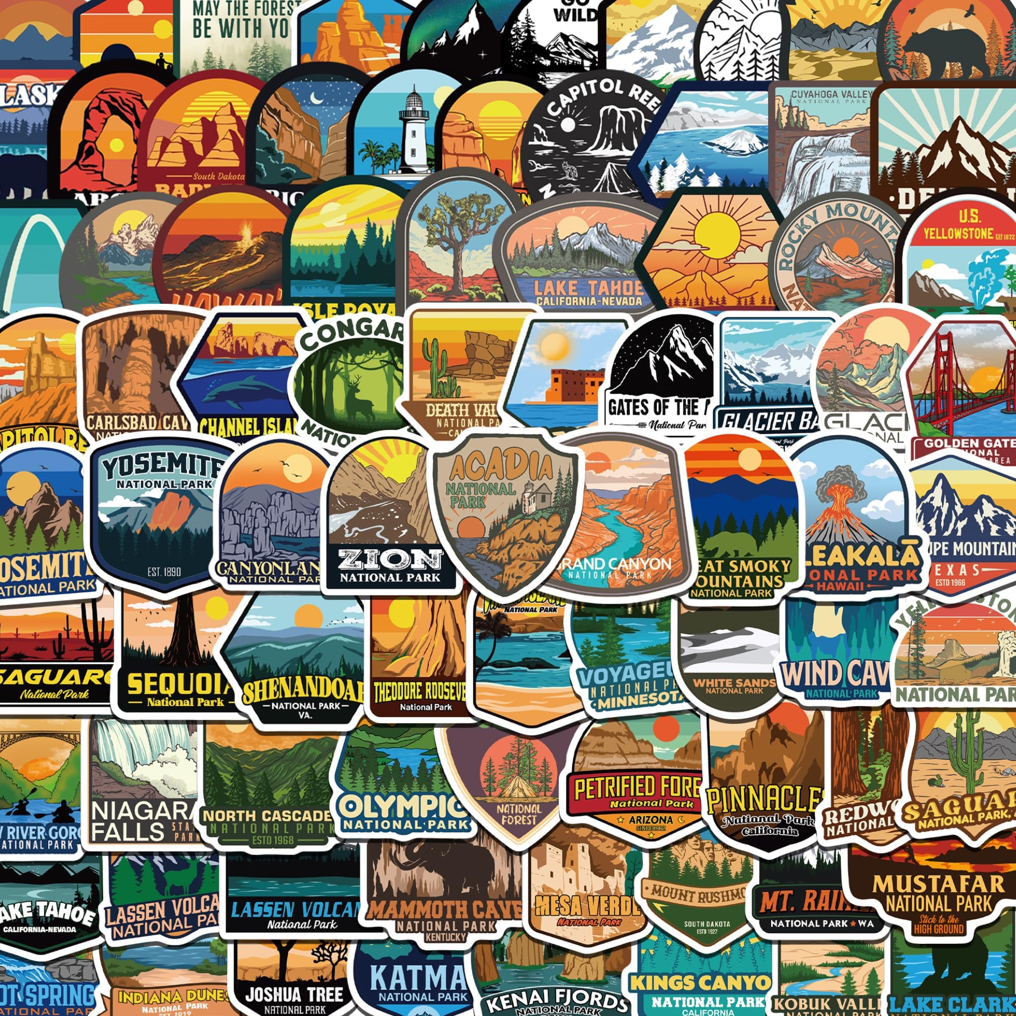 Amazon.com: SIXWOLF 113 Piece US 50 States and National Parks ...