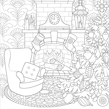 christmas coloring pages hard