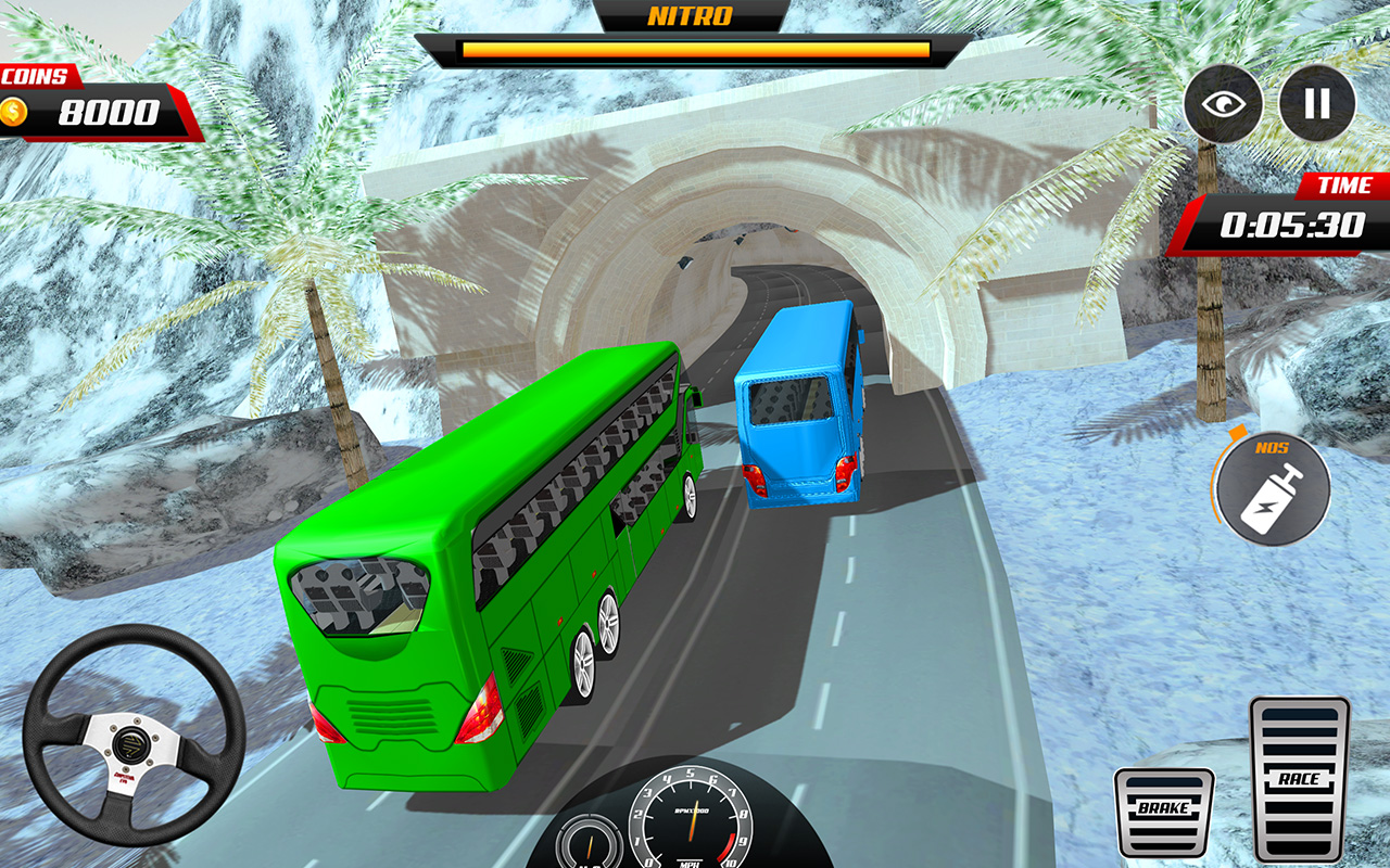Hill Climb Bus Racing Game: Offroad Mountain Bus Driving Simulator ...