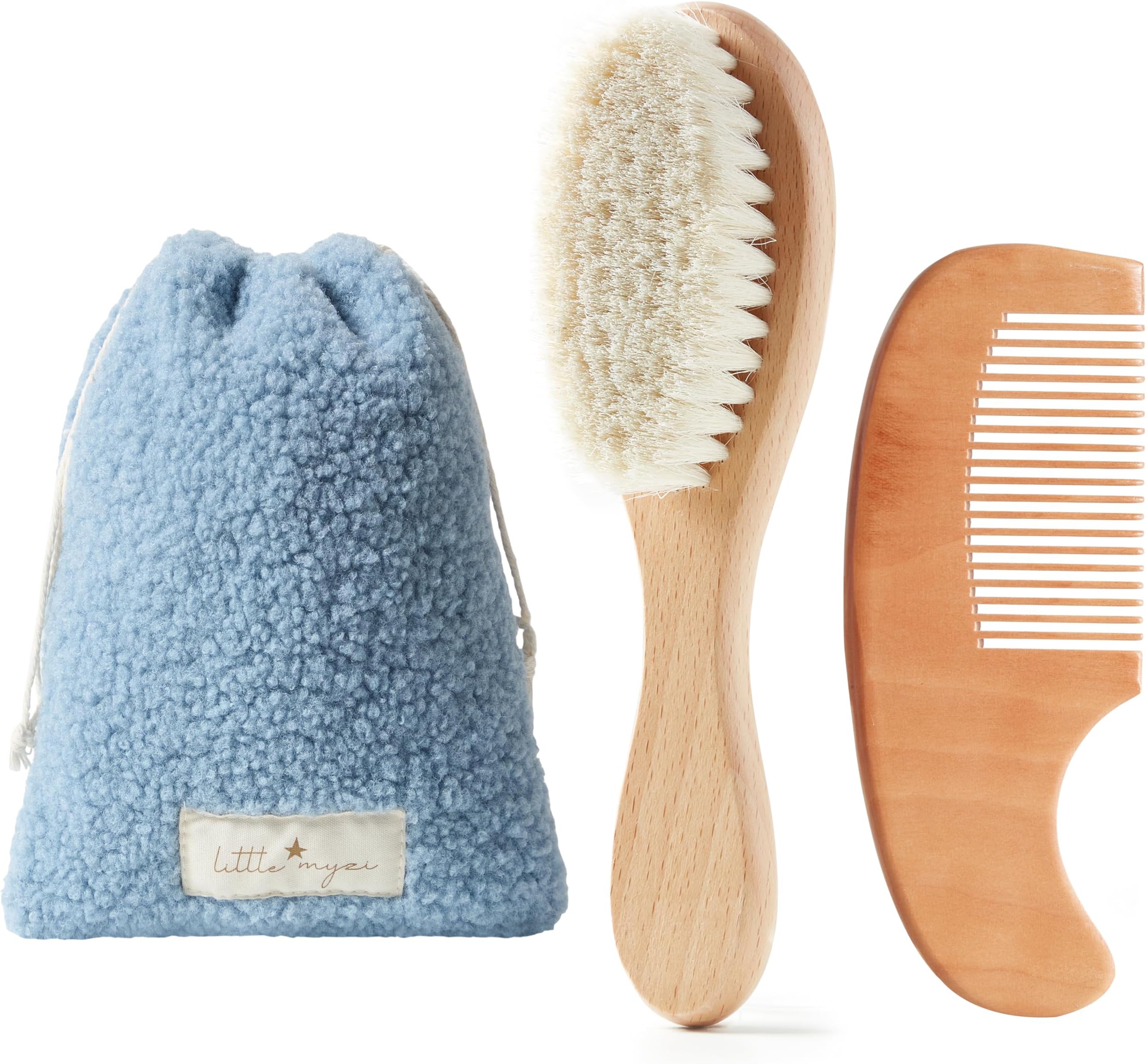 Amazon.com: Baby Hair Brush and Comb Sets, New Born Baby Hair Brushes ...