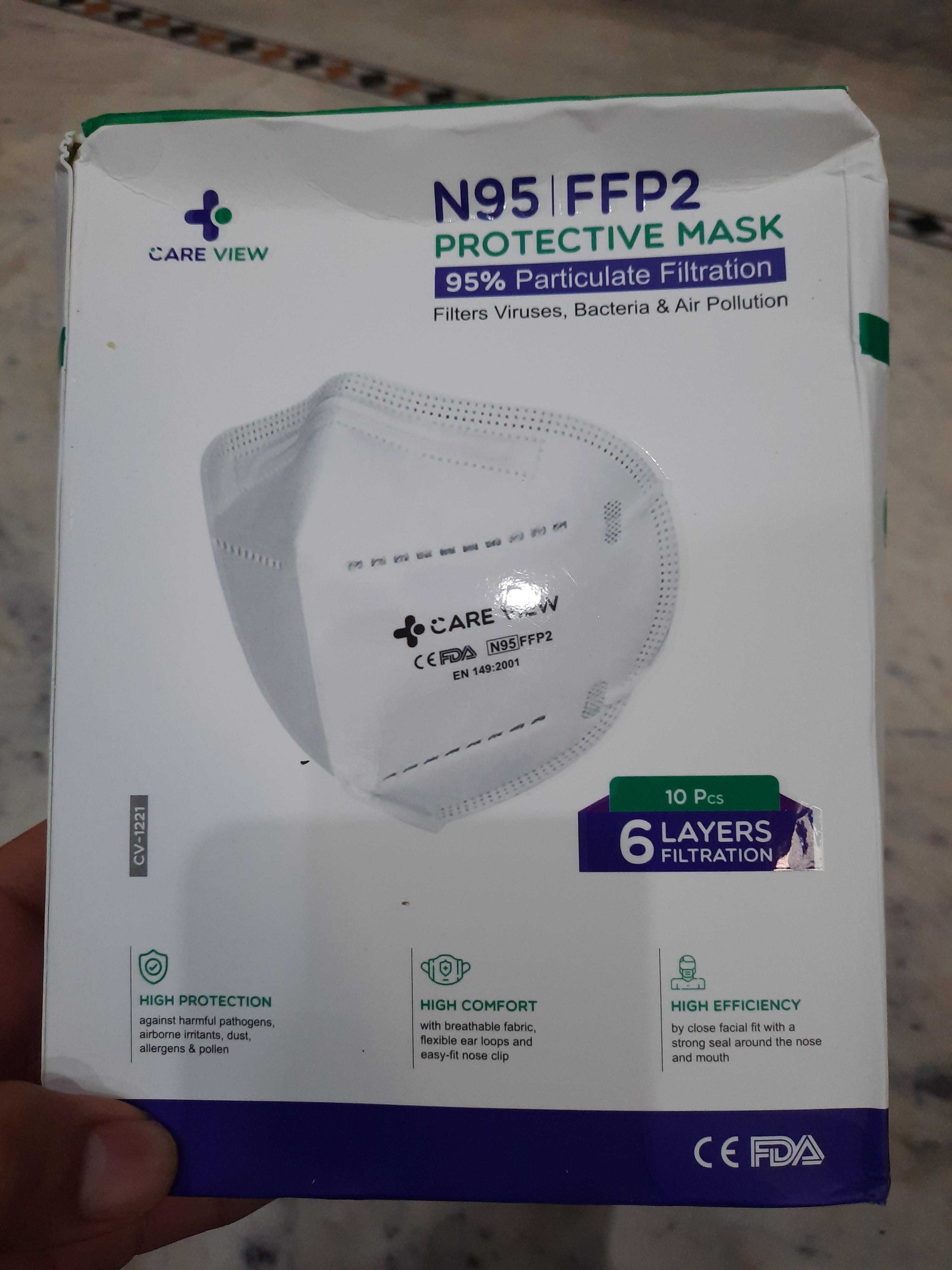 Careview N95 N-95 Model No. CV1221 Ear Loop Strap Cotton Reusable Anti ...