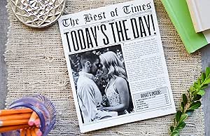 Amazon.com: Wedding/Event Newspaper (8.5" X 11") - Program/Guide ...