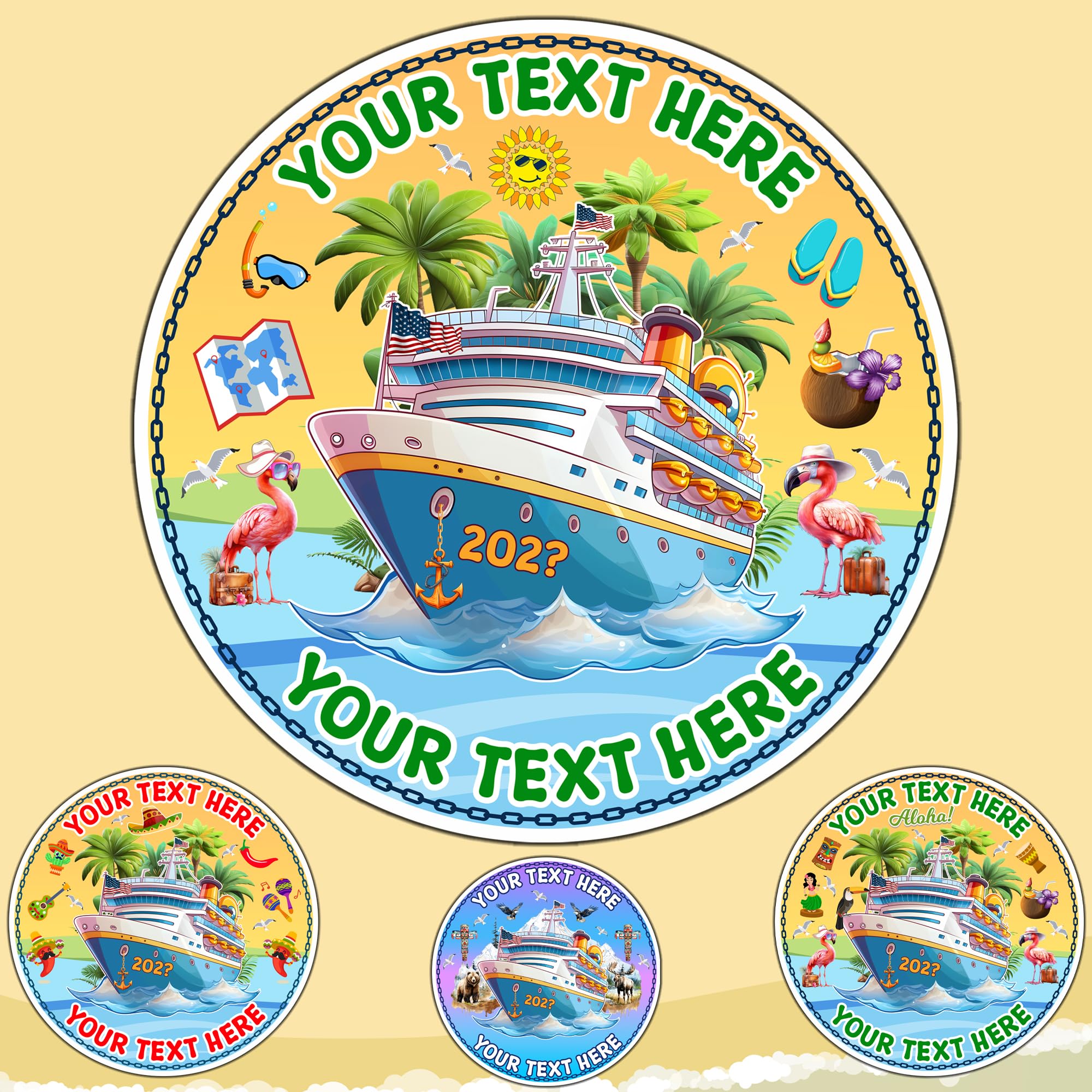Amazon.com: Magnet for Cruise Cabin Personalized, Custom Text Name Year ...