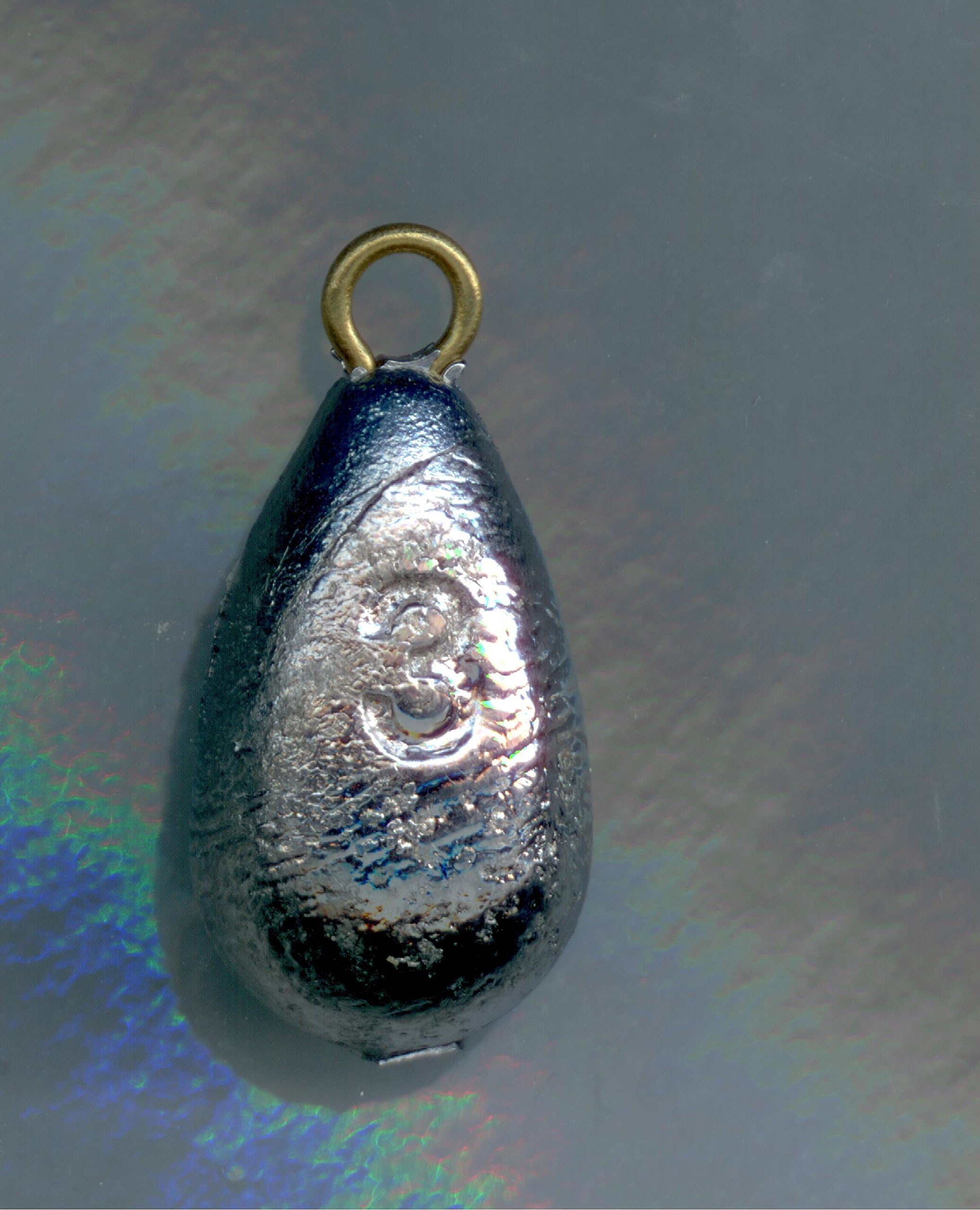 Amazon.com: 3 oz BELL SINKER WITH BRASS EYELET - 10 PER PACK S & J's ...