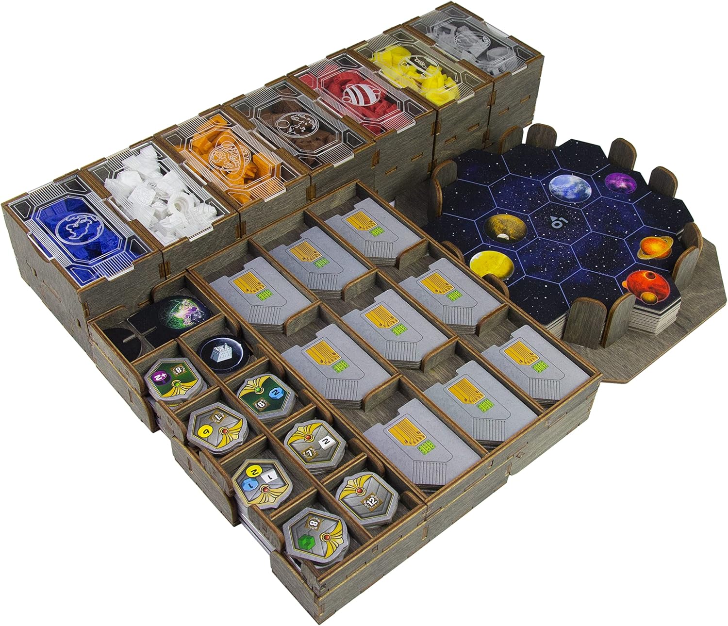 Amazon.com: SMONEX Plywood Organizer for Gaia Project Board Game ...