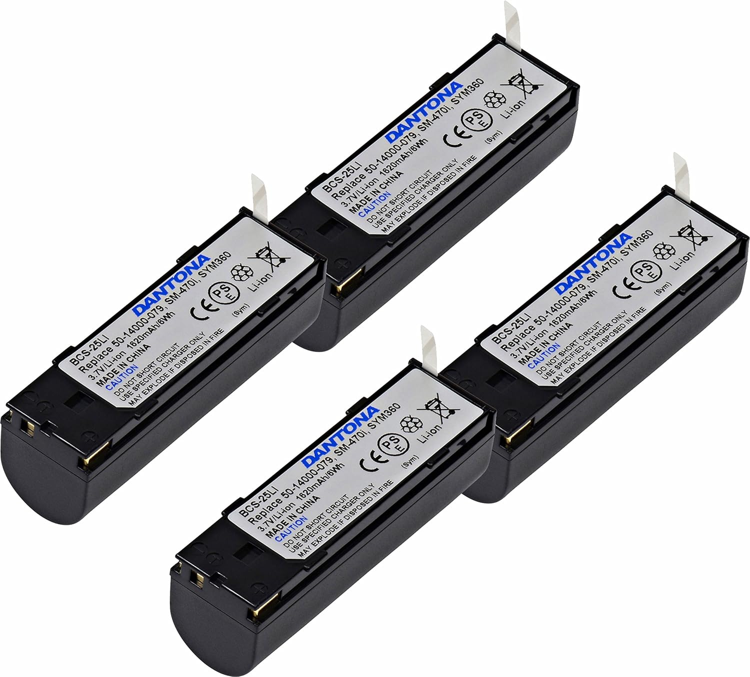 Amazon.com: Symbol P460 Barcode Scanner Battery Combo-Pack Includes: 4 ...