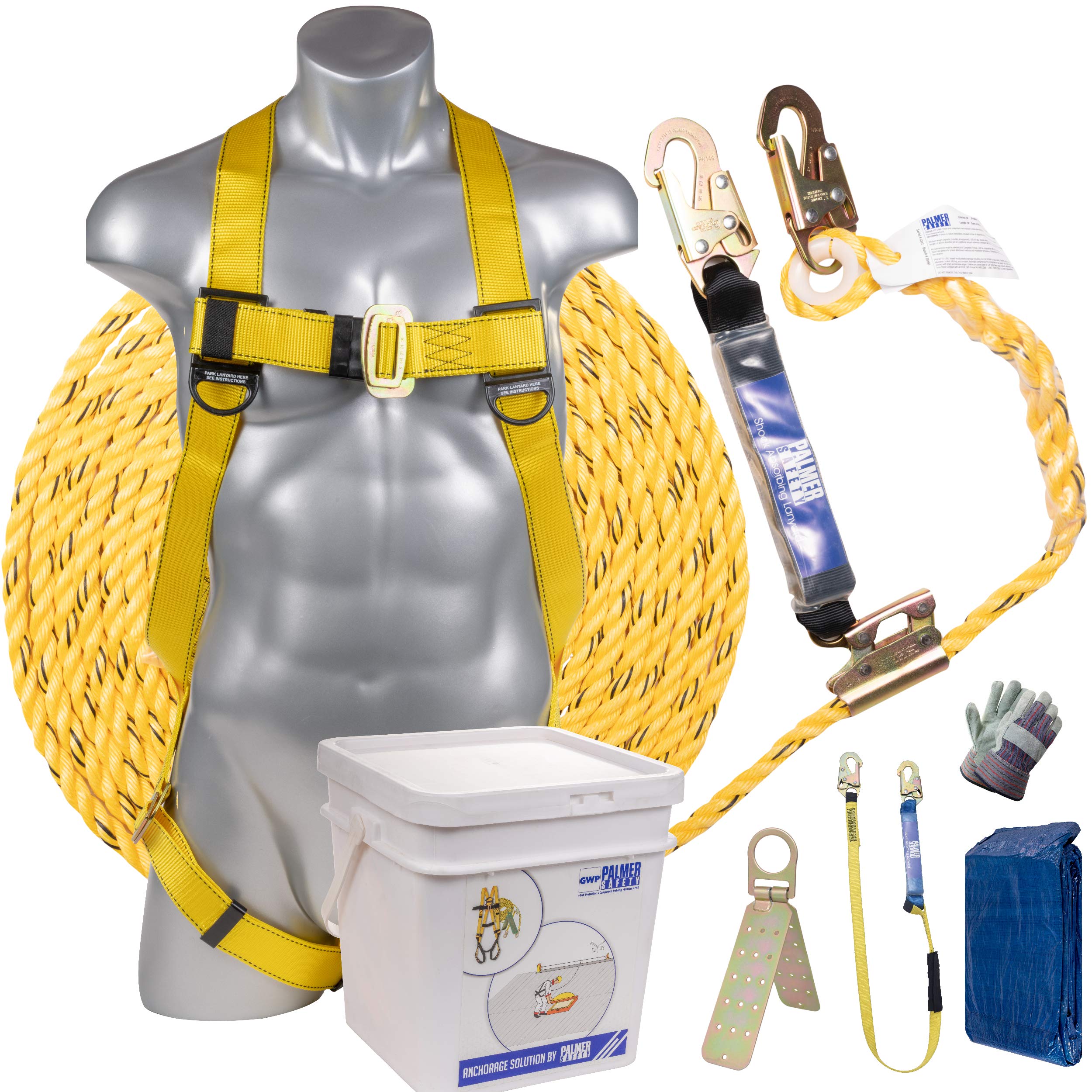 Plank Supply Fall Protection Erk Emergency Roofing Kit I Safety ...