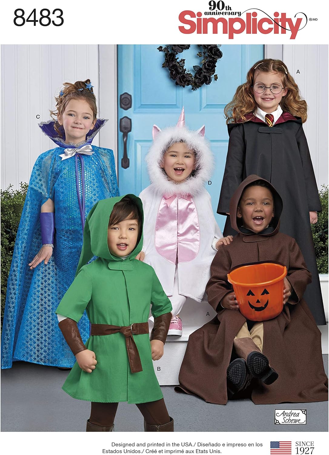Amazon.com: Simplicity Sewing Pattern R10320 / 8483 - Child's Cape ...