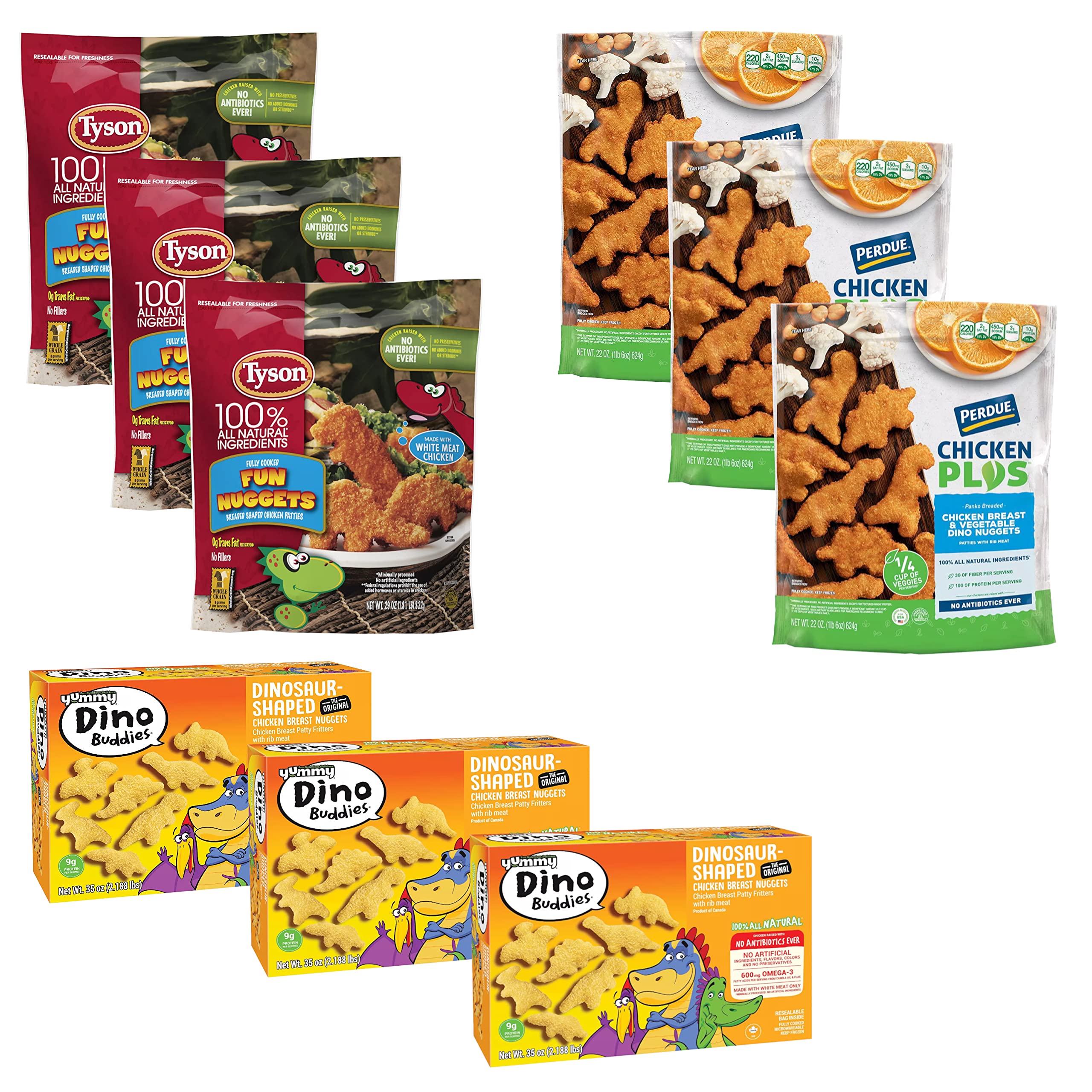 Chicken Nugget Variety Pack Perdue Chicken Plus Panko Breaded Dino ...