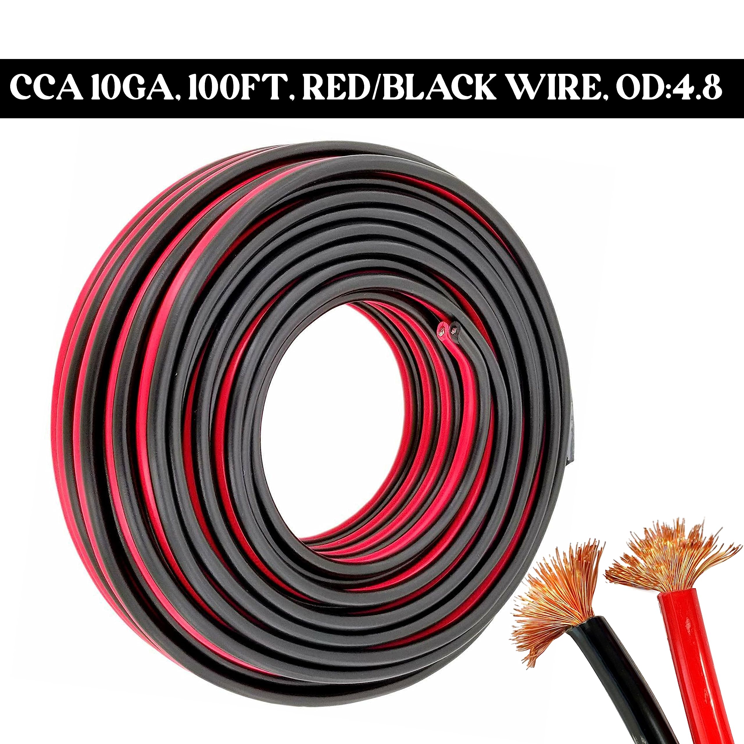 12V MAX CCA Wire Color in Red/Black | 2-Wire Bundle for Low Voltage ...
