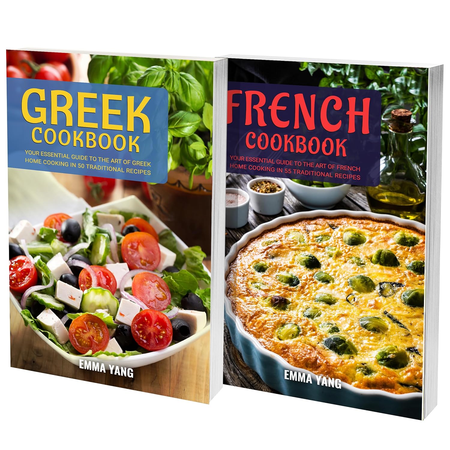 Amazon.com: Greek And French Cookbook: 2 Books In 1: Delight In The ...