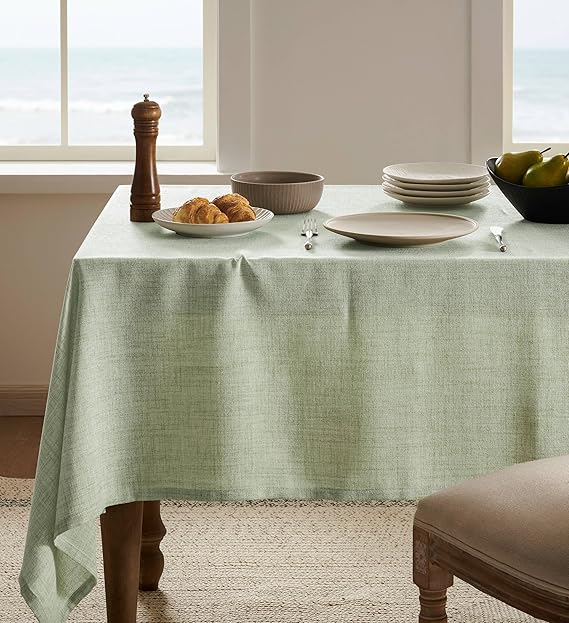 Amazon.com: YZJZEDS Linen Tablecloth for Rectangle Table 60x84 Inch ...