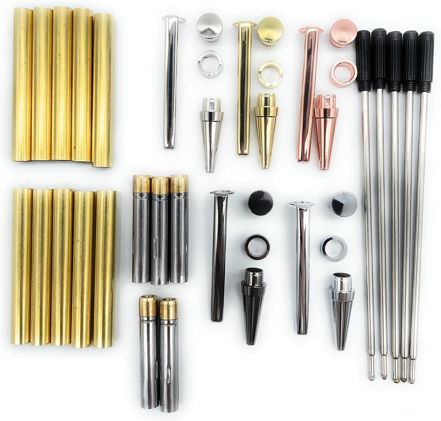 Amazon.com: Slimline Pen Kit for Wood Turning | 5 Pack with Multiple ...