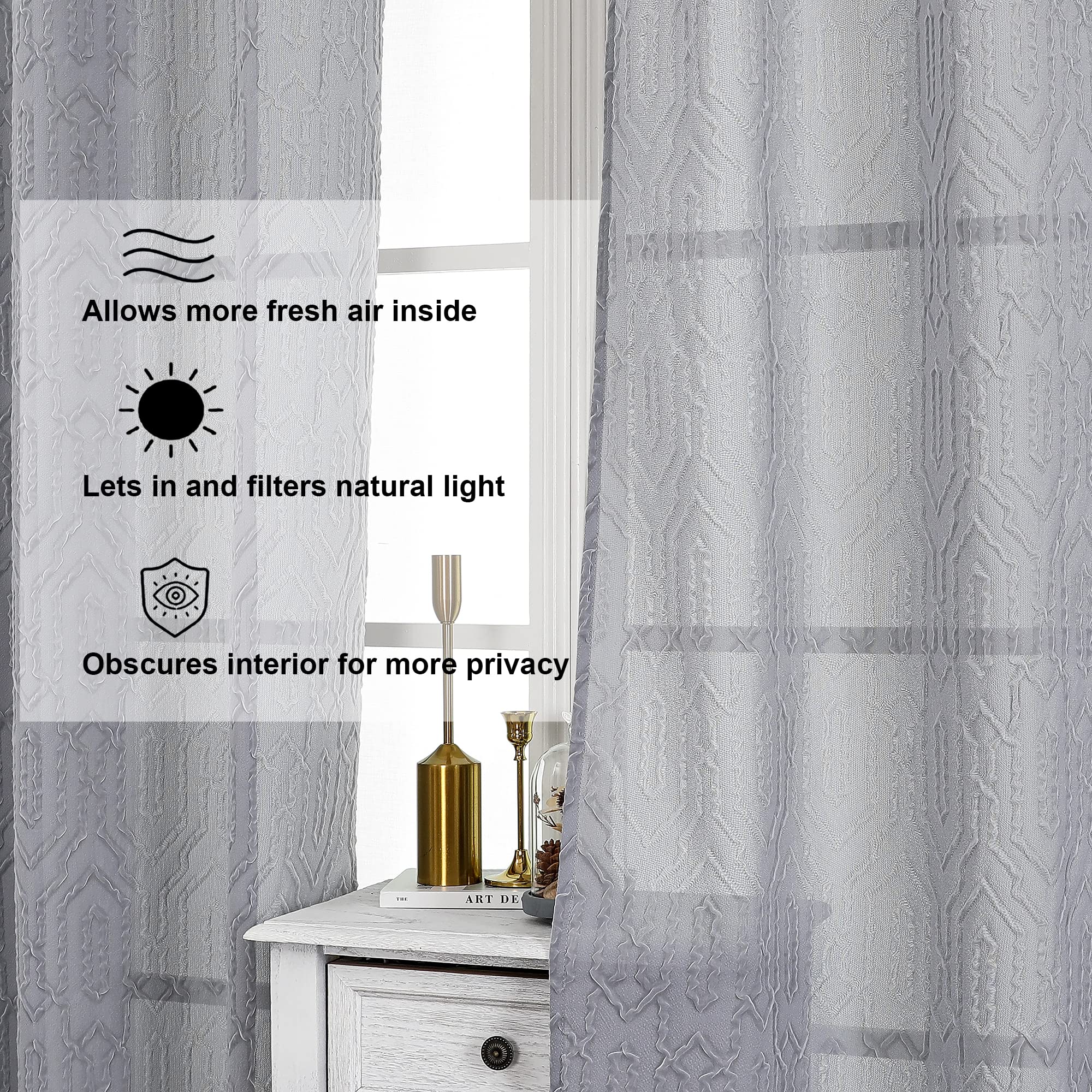 DIY Sheer Curtains Increasing Privacy With Layered Sheers, 48% OFF