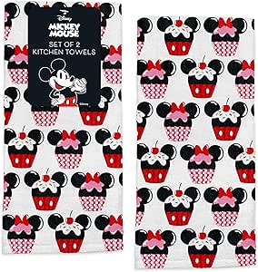 Amazon.com: Disney Kitchen Towels – 2-Pack 100% Cotton Kitchen Towels ...