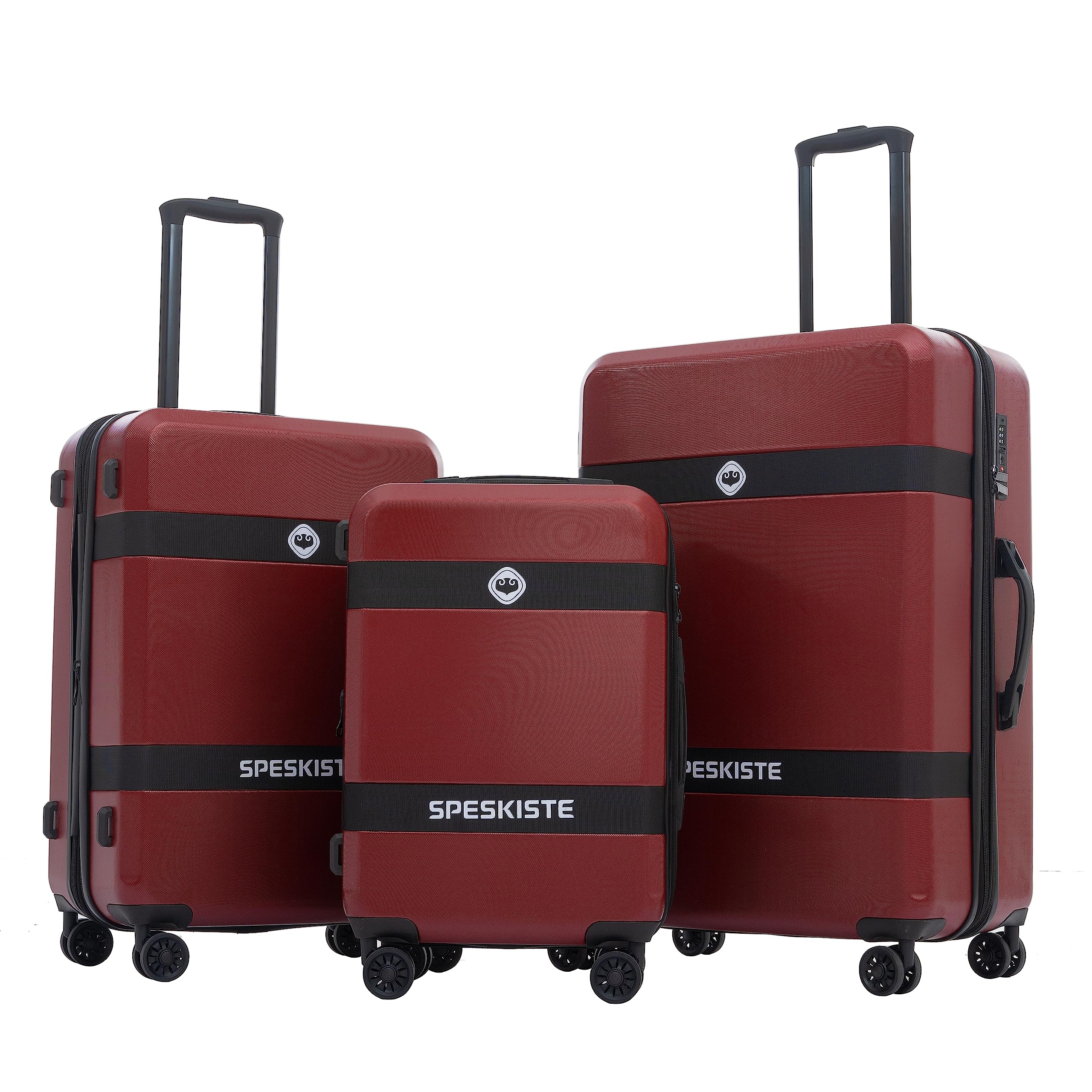 Amazon.com | Merax 3 Piece New Model ABS Hardshell Luggage Sets TSA ...