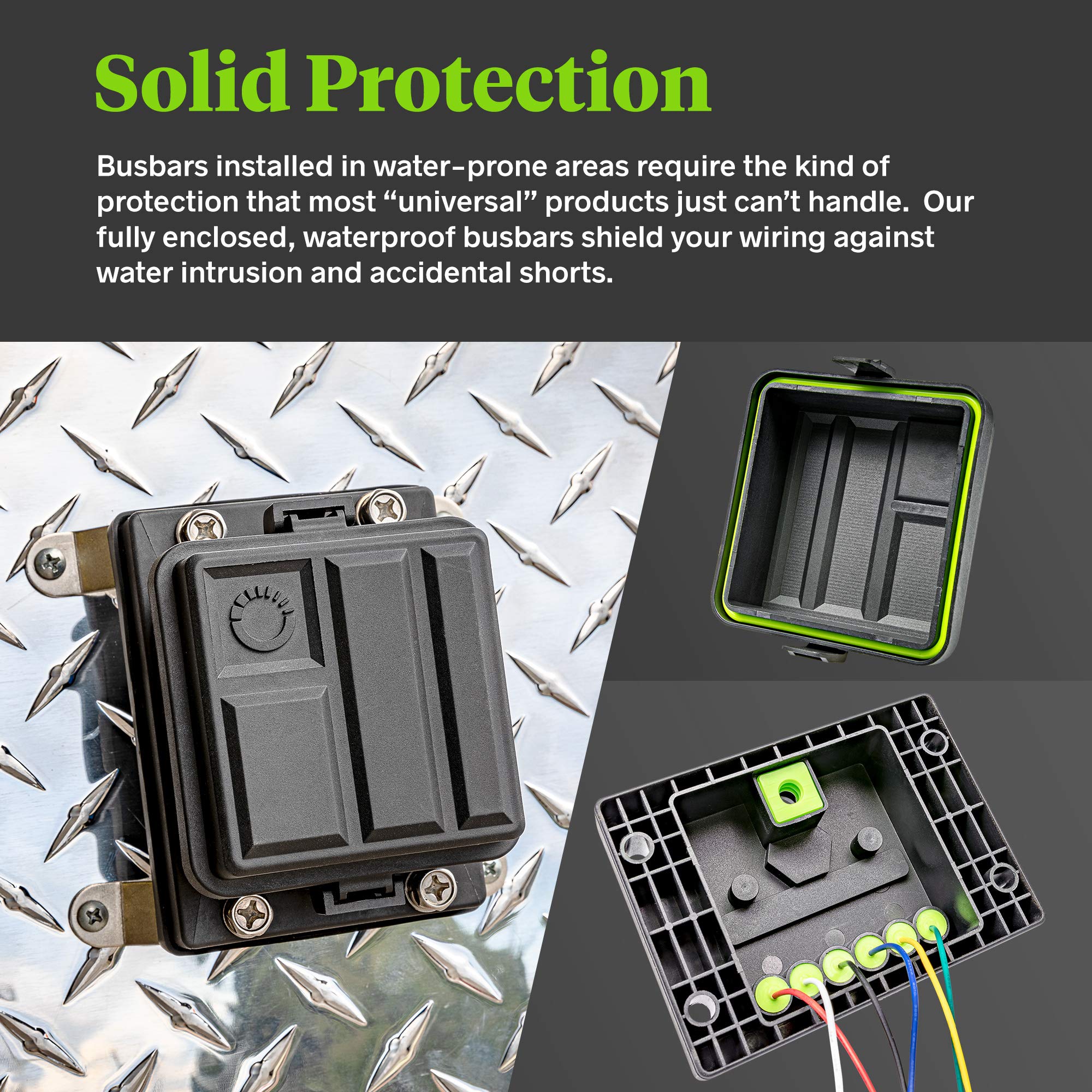 Waterproof Ground Power Distribution Terminal Block Battery Bus Bar ...