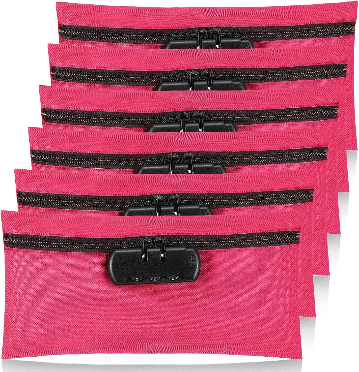 Amazon.com: 6 Pcs Money Bag with Lock 11 x 5.5 Inches Locking ...