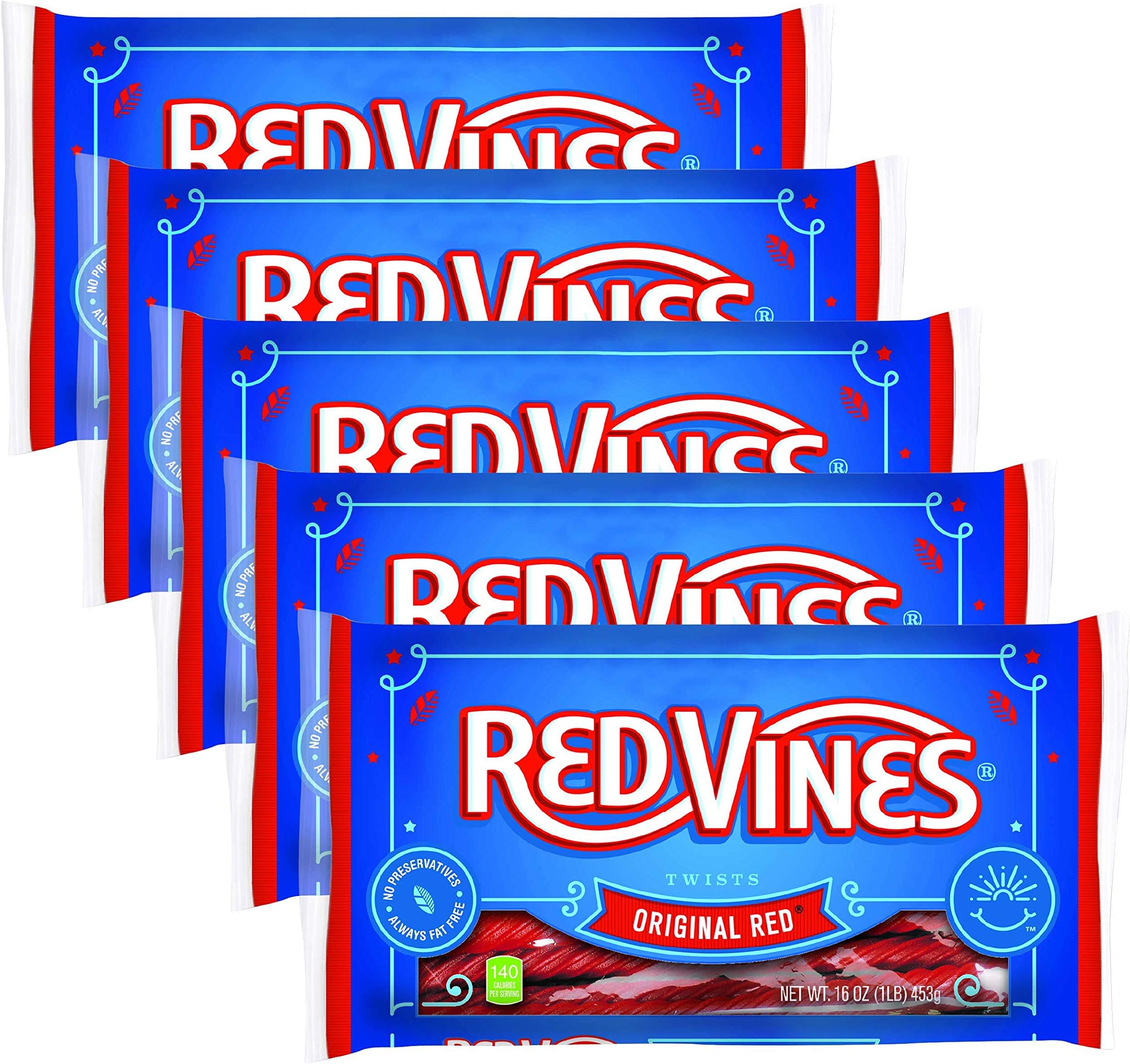 Amazon.com : Red Vines- Original Red Twists, 5.5lb Tub : Licorice Candy ...