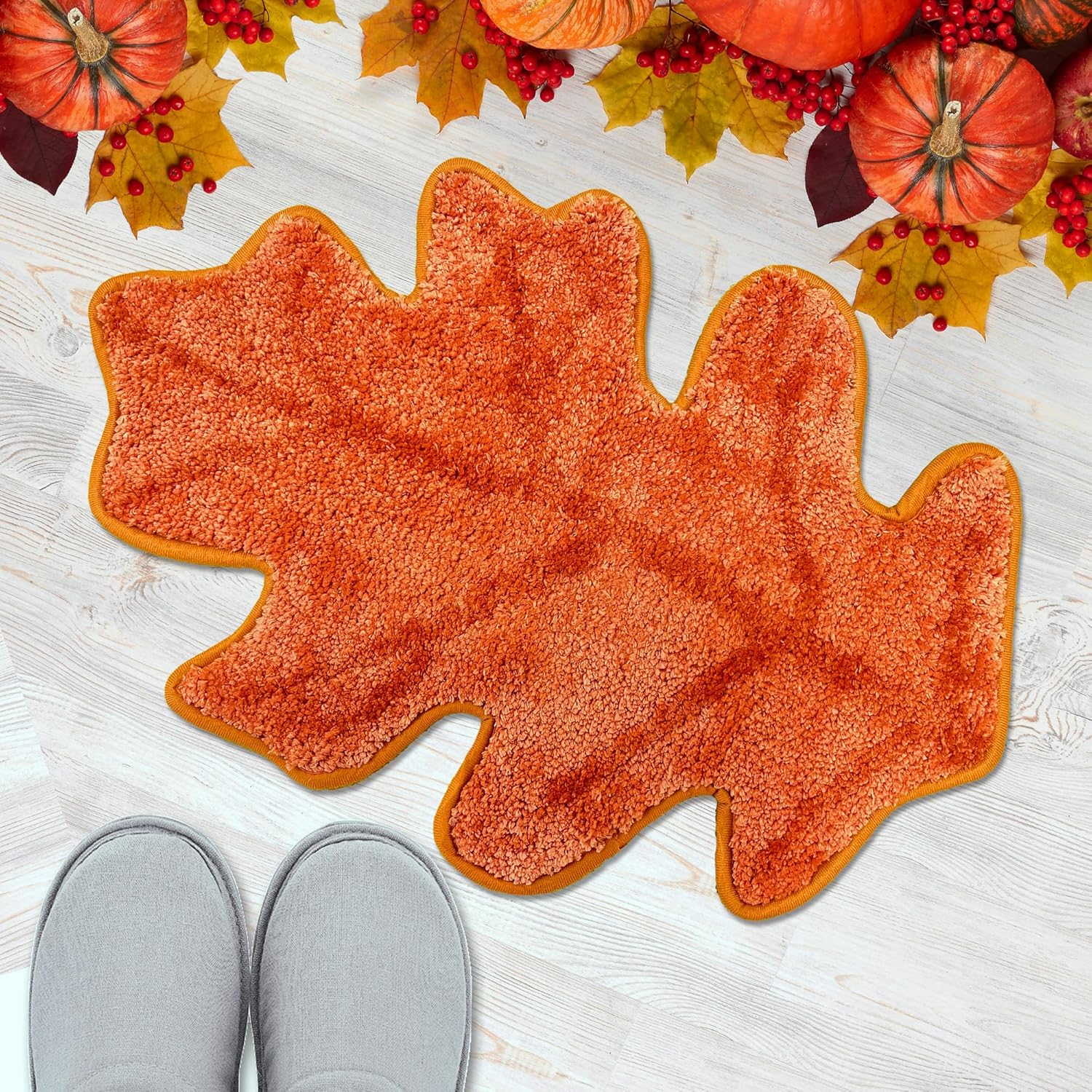 Amazon.com: Fall Bathroom Rugs, Fall Leaf Decorations Bath Mats for ...