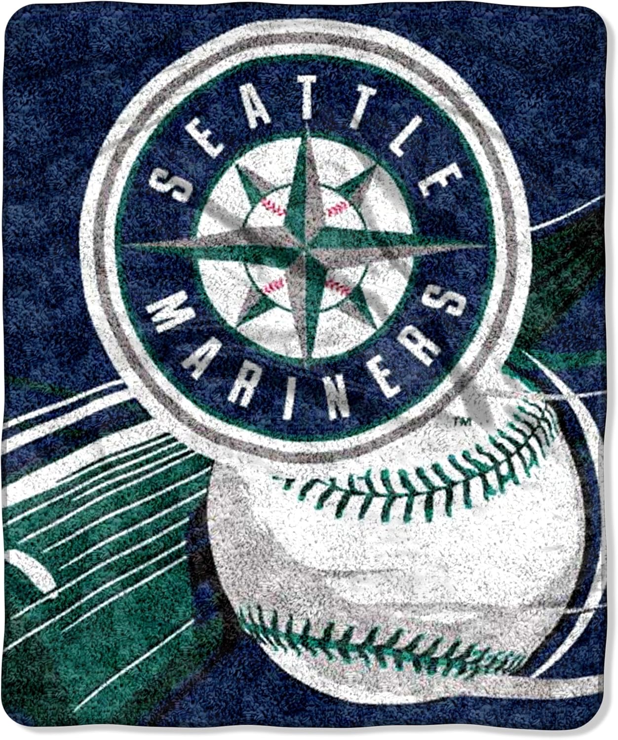 Amazon.com : MLB Seattle Mariners 50-Inch-by-60-Inch Sherpa on Sherpa ...