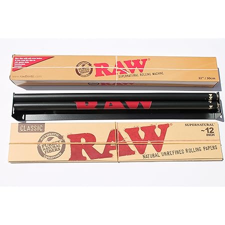 Amazon.com: Raw Supernatural 12" Inch Foot Long Rolling Paper Classic 1 ...
