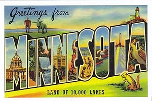 Amazon.com : STATES2MIN - GREETINGS from MINNESOTA , LAND OF 10,000 ...