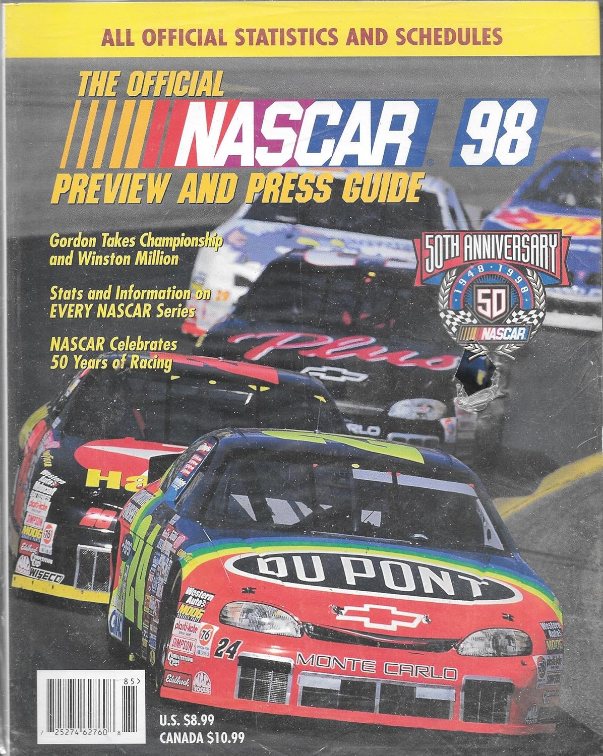 The Official Nascar 98 Preview and Press Guide; 50th Anniversary ...