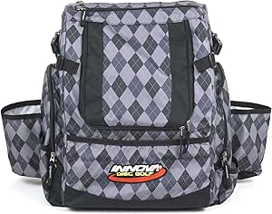Amazon.com : Innova HeroPack Disc Golf Backpack Bag (Black Argyle ...